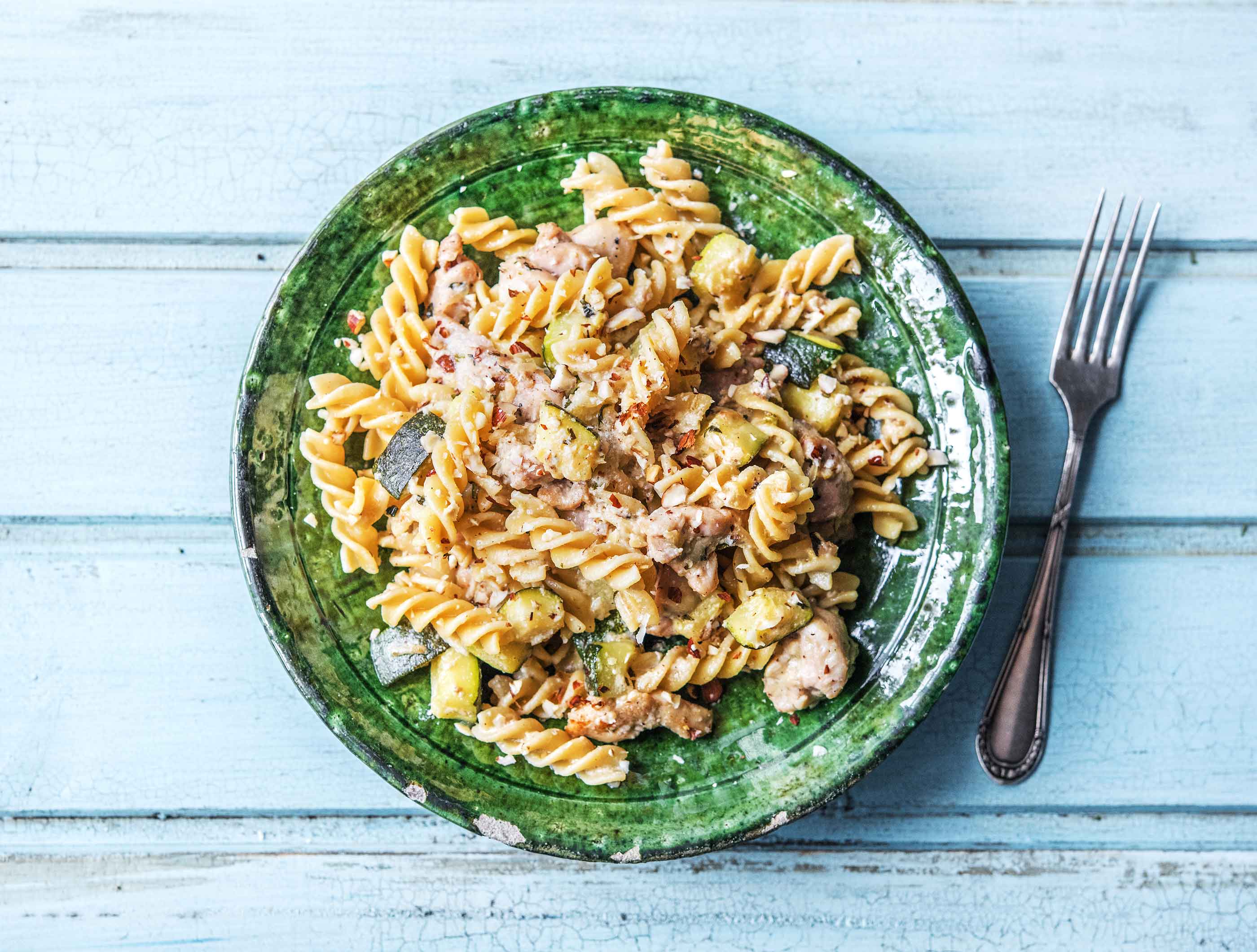 Fusilli au poulet et au chèvre Recette | HelloFresh