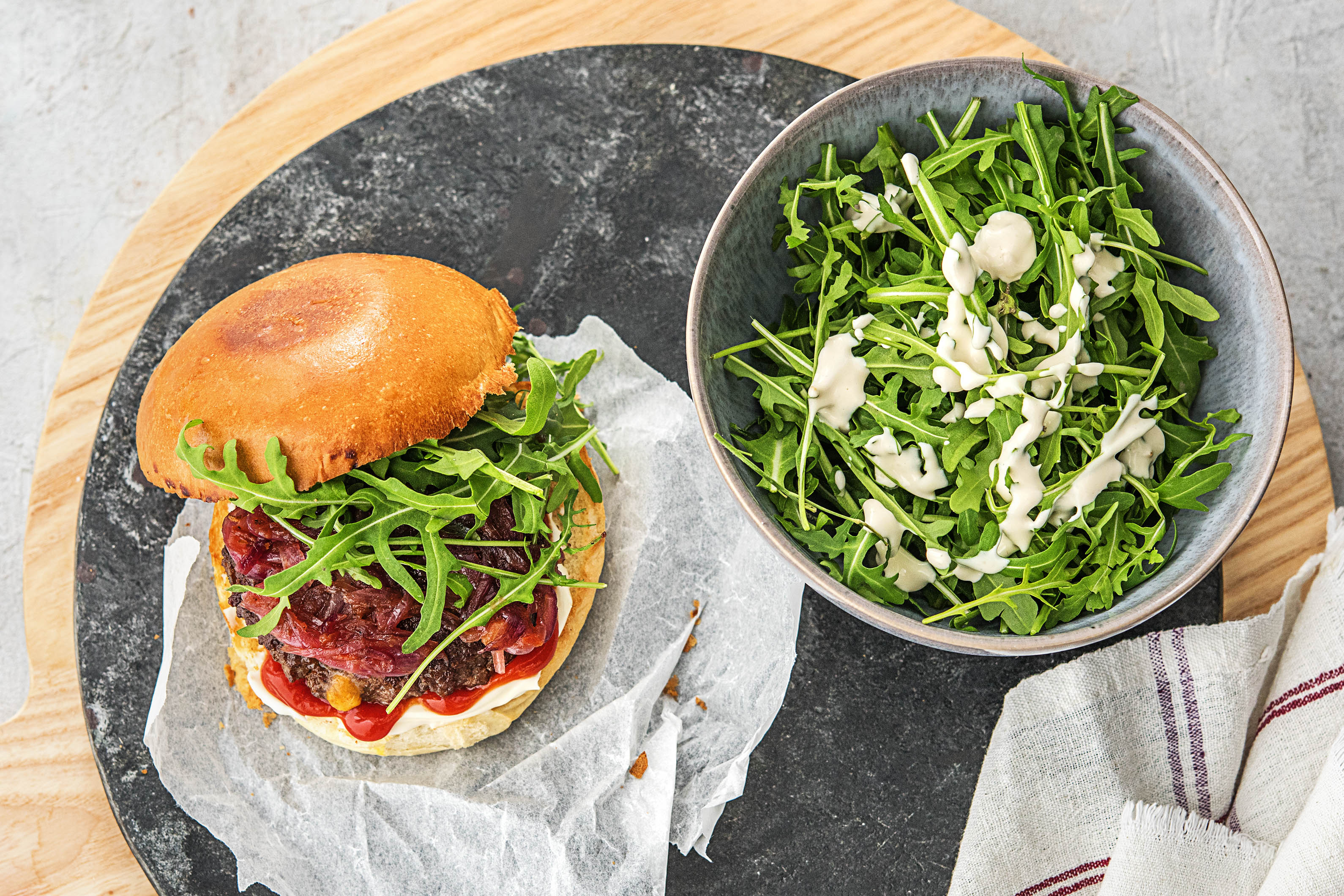 Cheese-Stuffed Hamburgers Recipe | HelloFresh