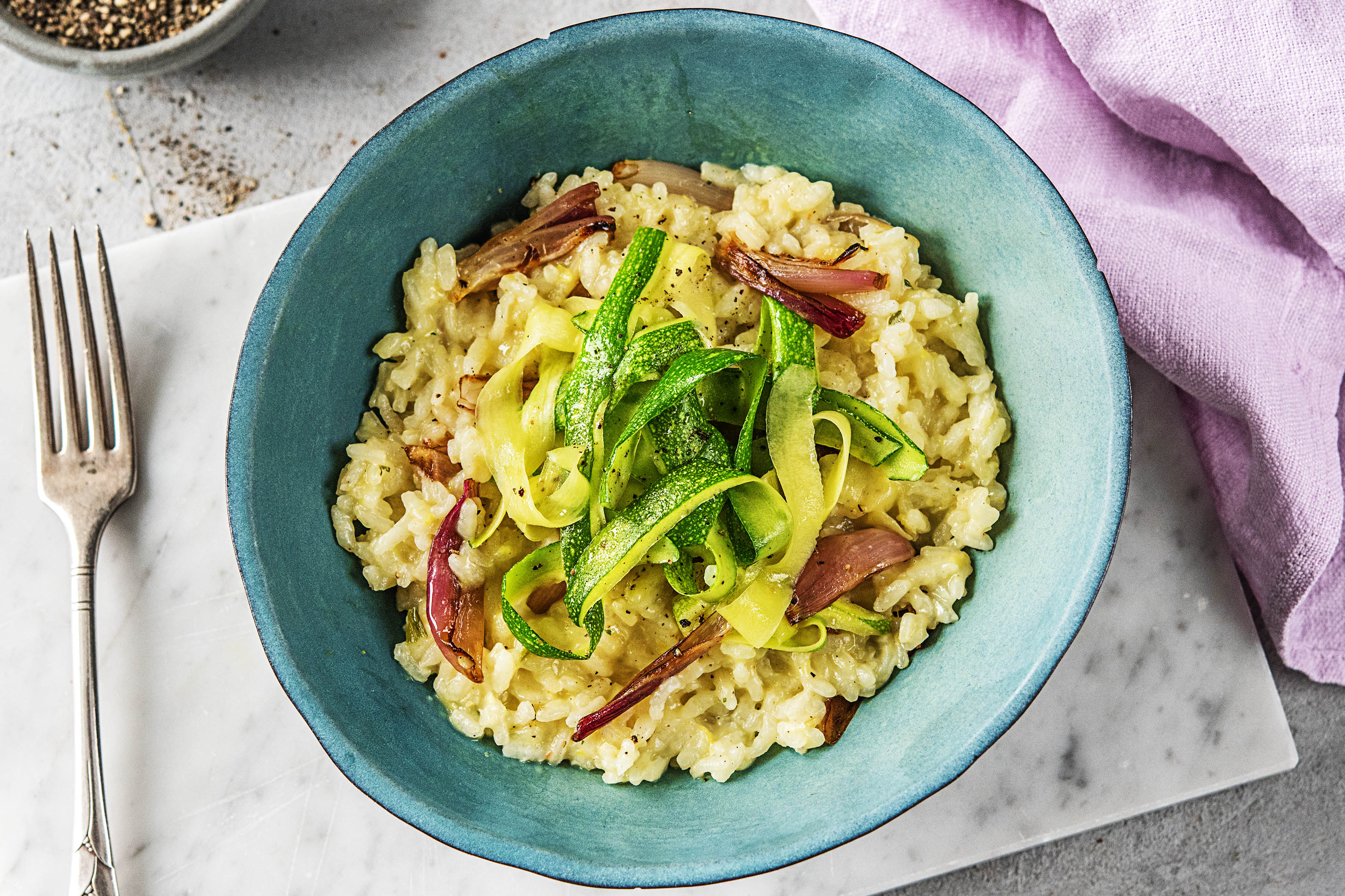 Shallot Risotto with Zucchini Recipe | HelloFresh