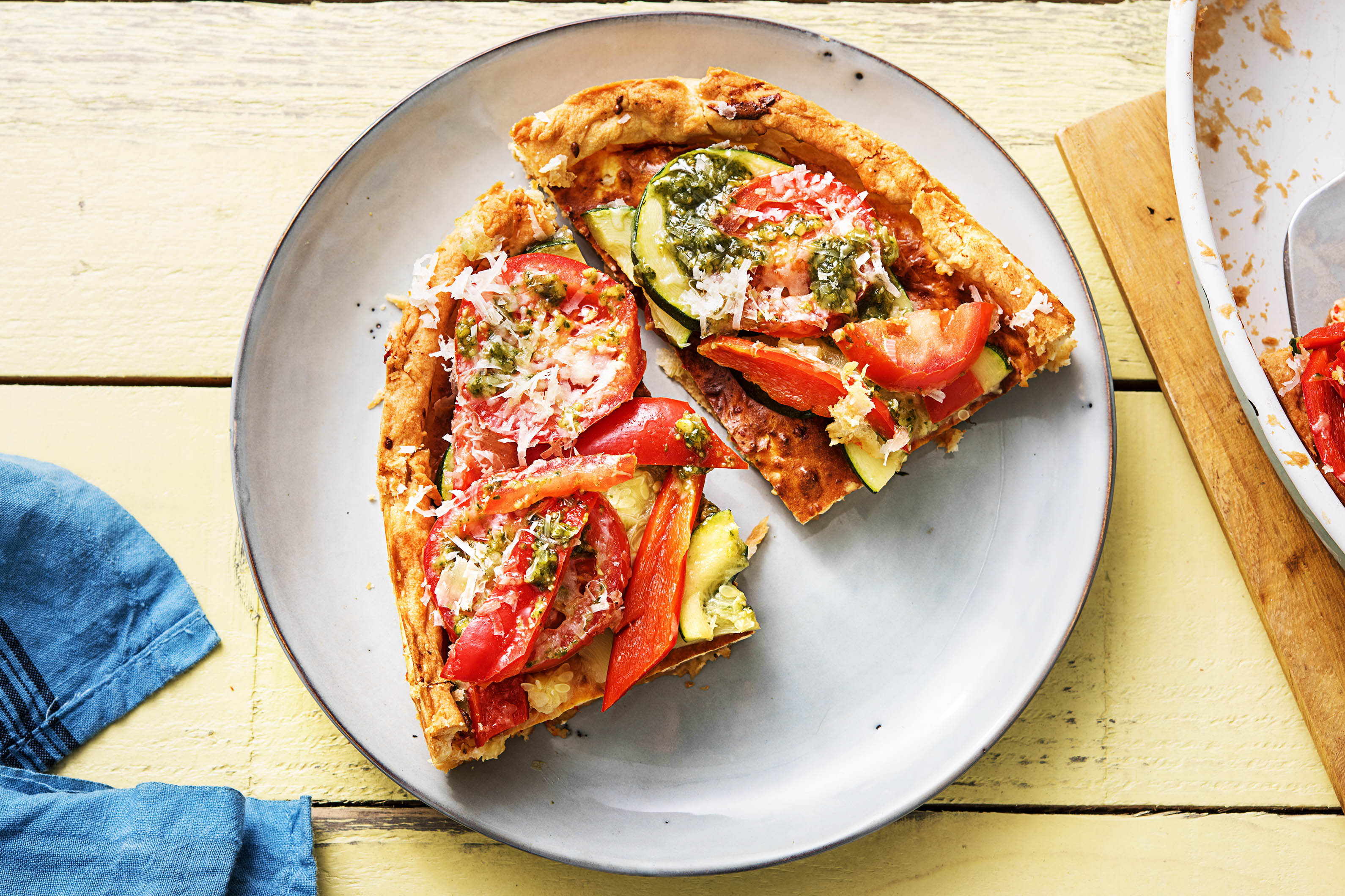 Vegetarische Quiche mit Ricotta Rezept | HelloFresh