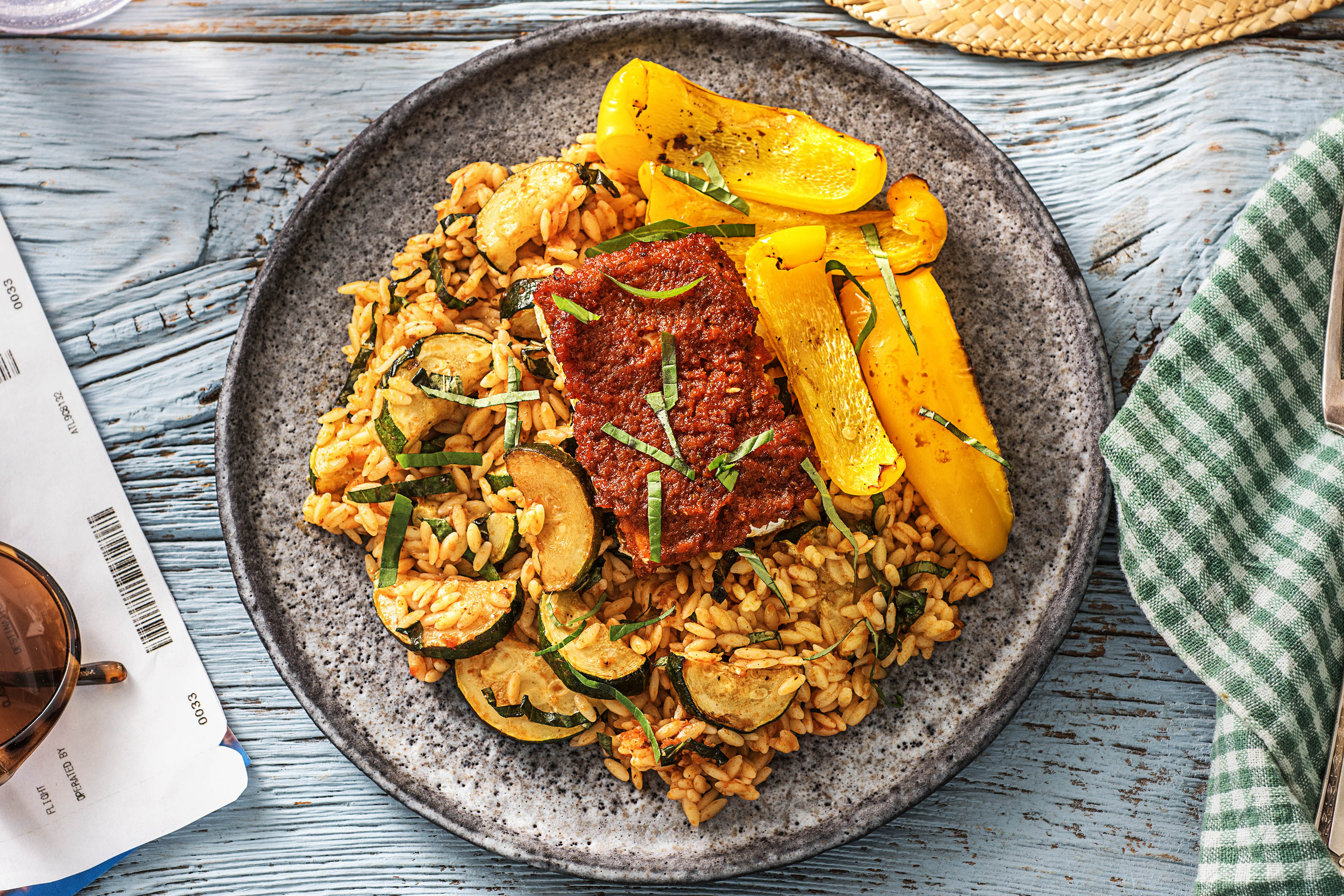 Feta au four à l’orzo Recette | HelloFresh