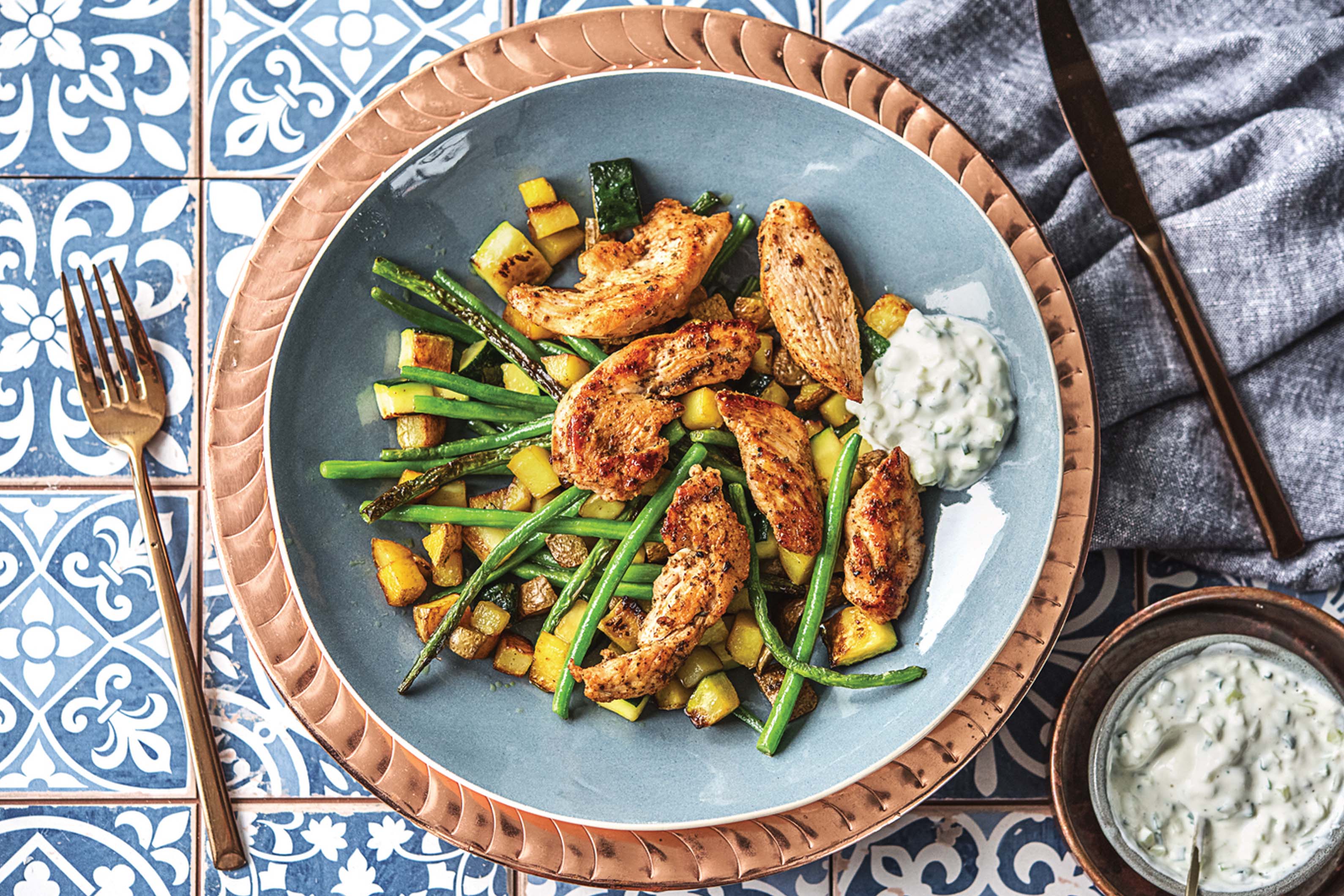 Greek Chicken Dippers Recipe | HelloFresh