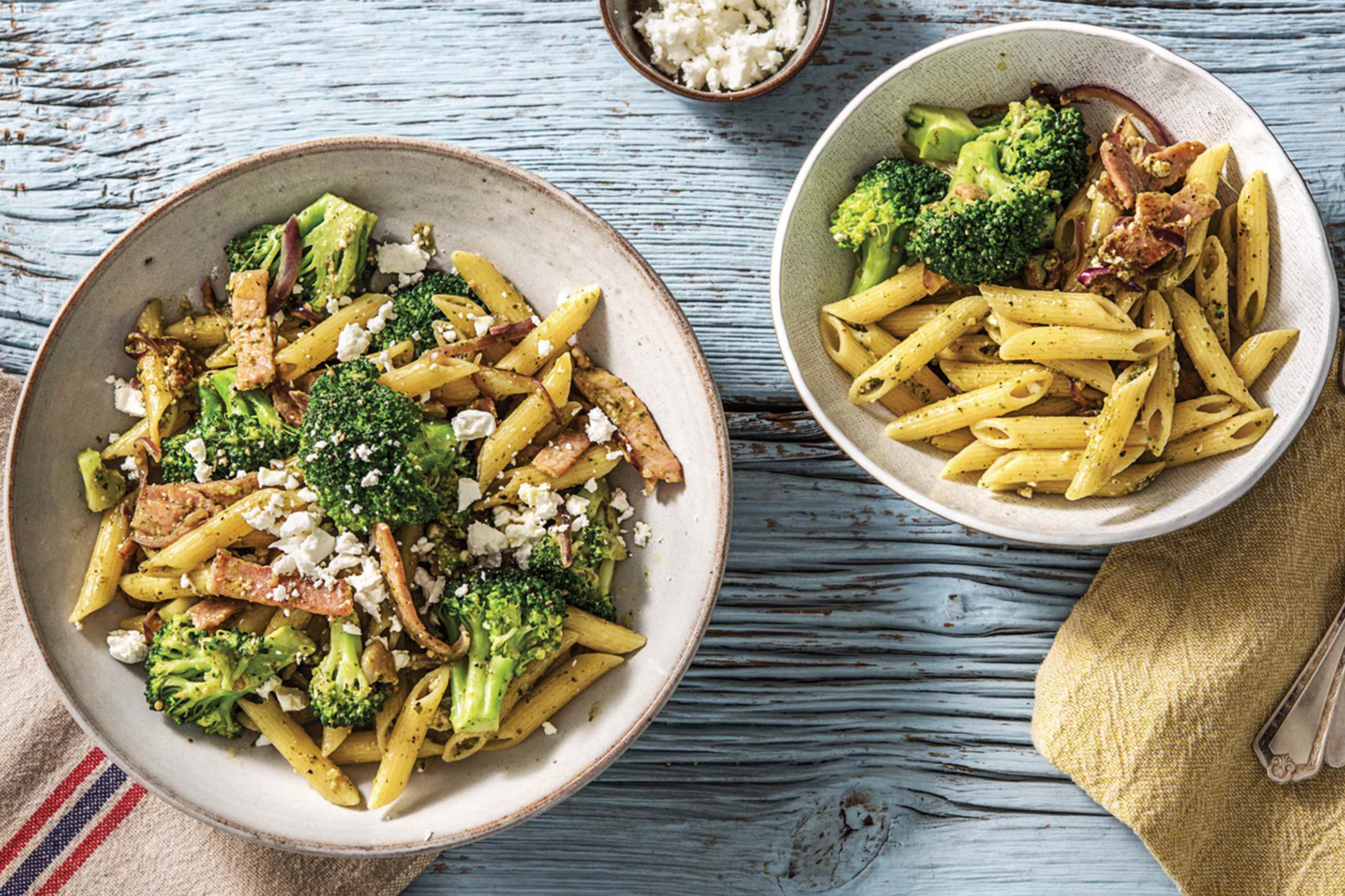 F Bacon, Lemon & Pesto Pasta Recipe | HelloFresh