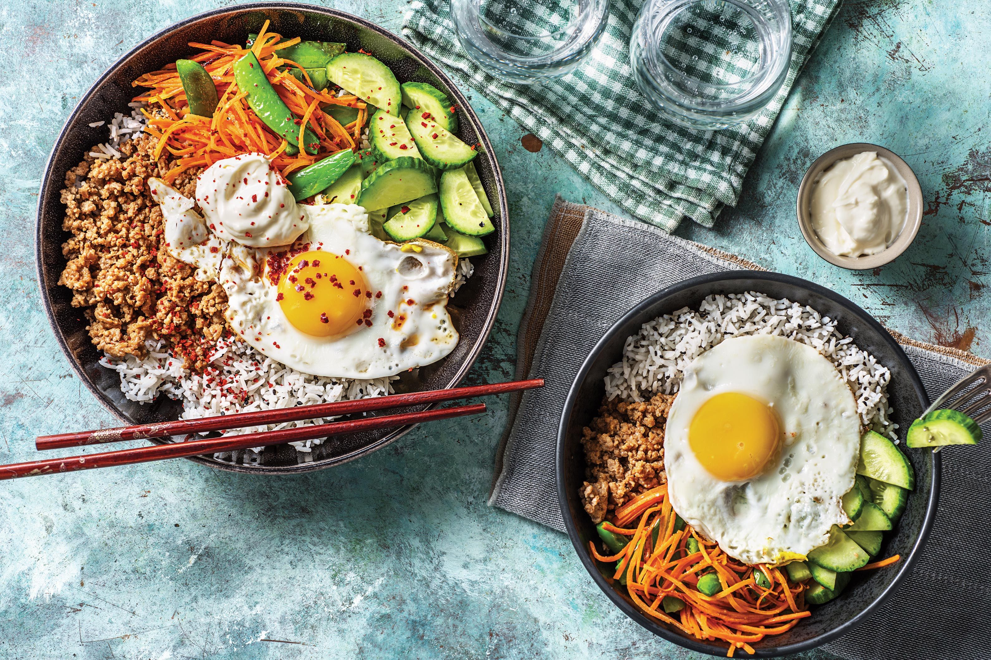 Garlic-Ginger Pork Bibimbap Recipe | HelloFresh