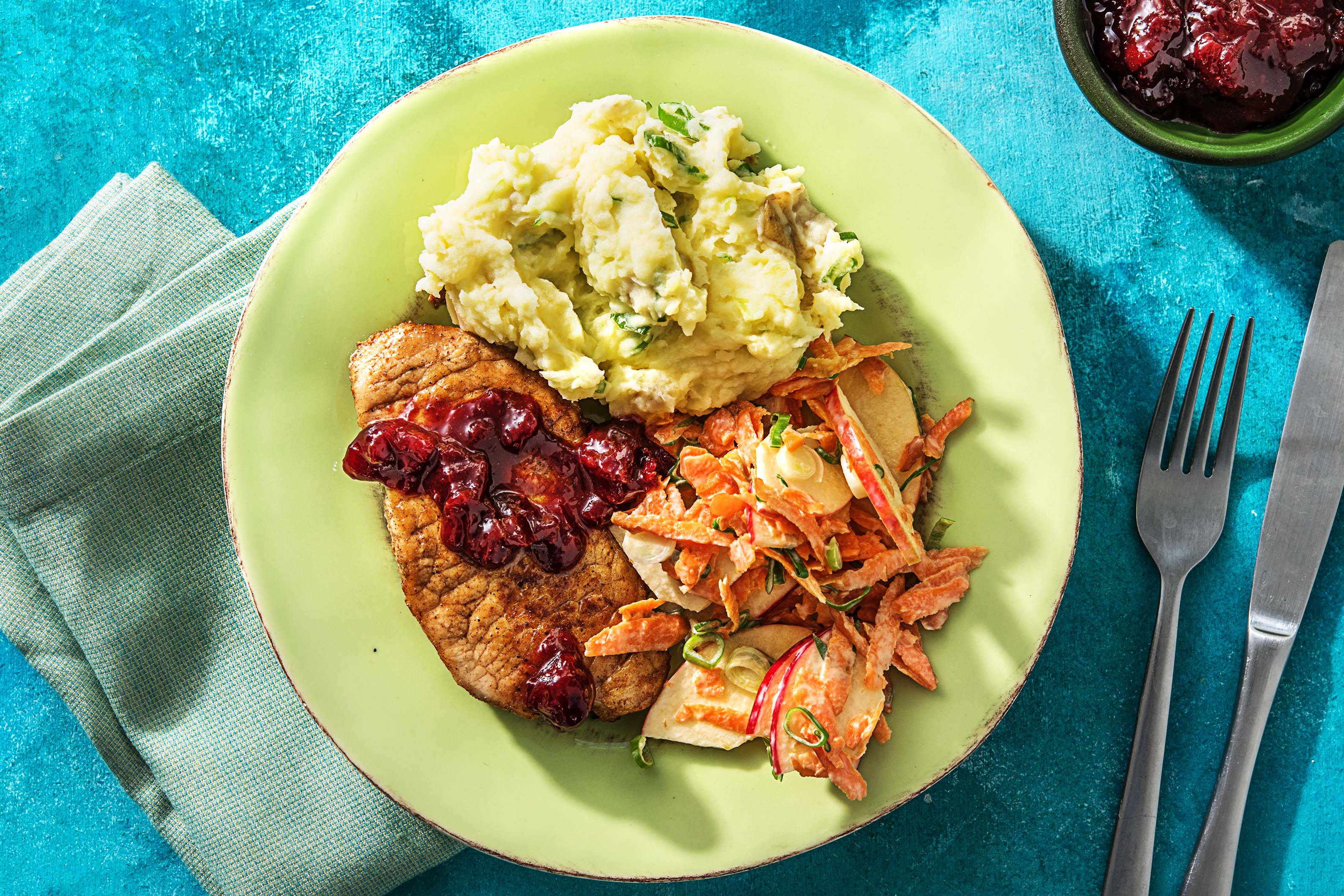 Pork Tenderloin with Apple Slaw Recipe | HelloFresh
