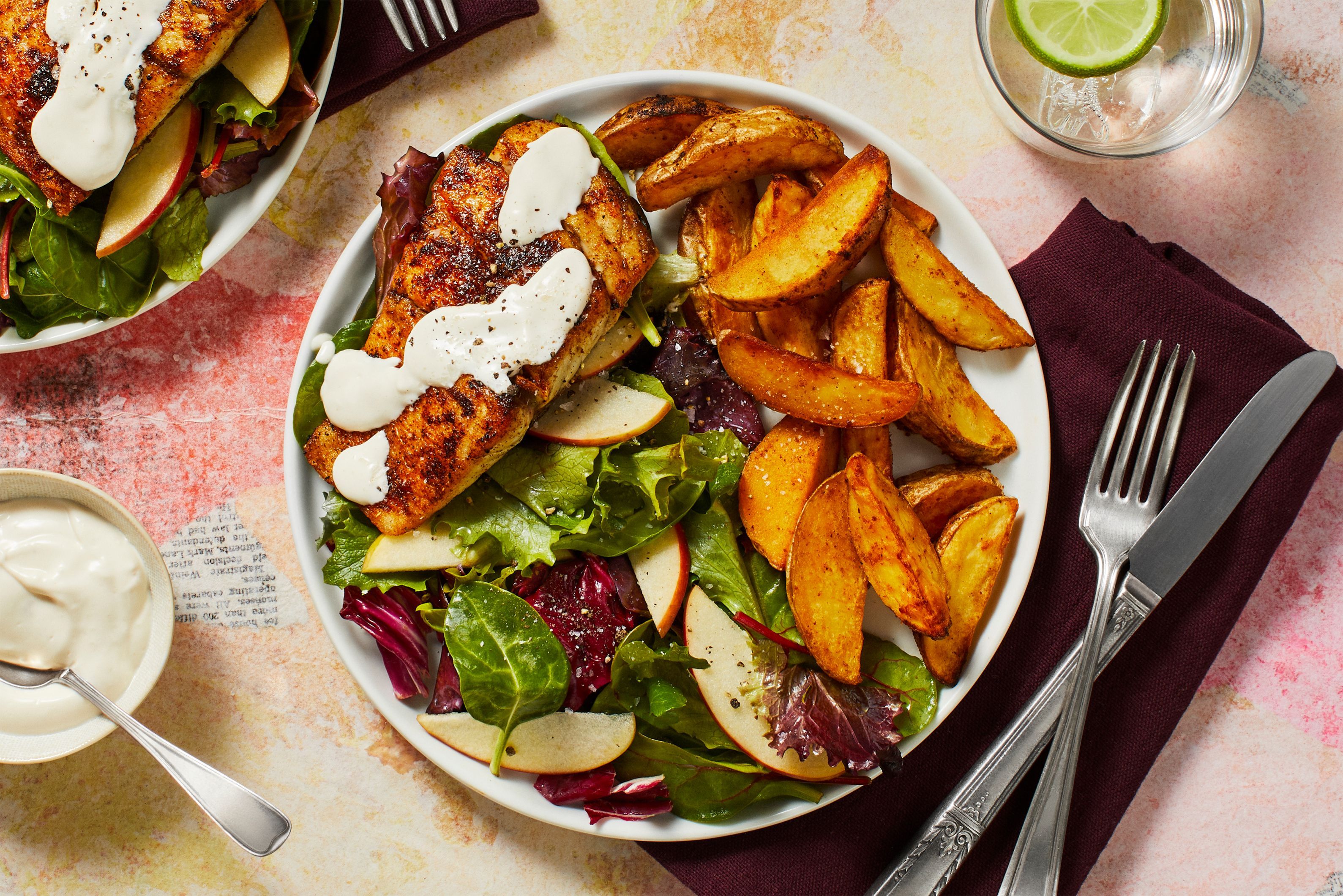 Barramundi with Potato Wedges Recipe | HelloFresh