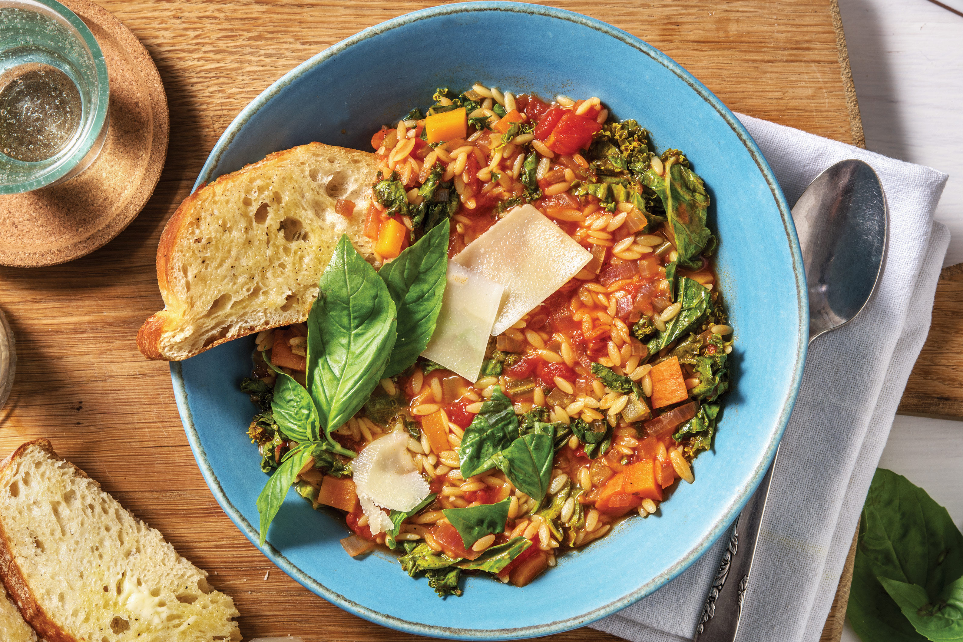 Veggie Loaded Kale and Risoni Soup Recipe | HelloFresh