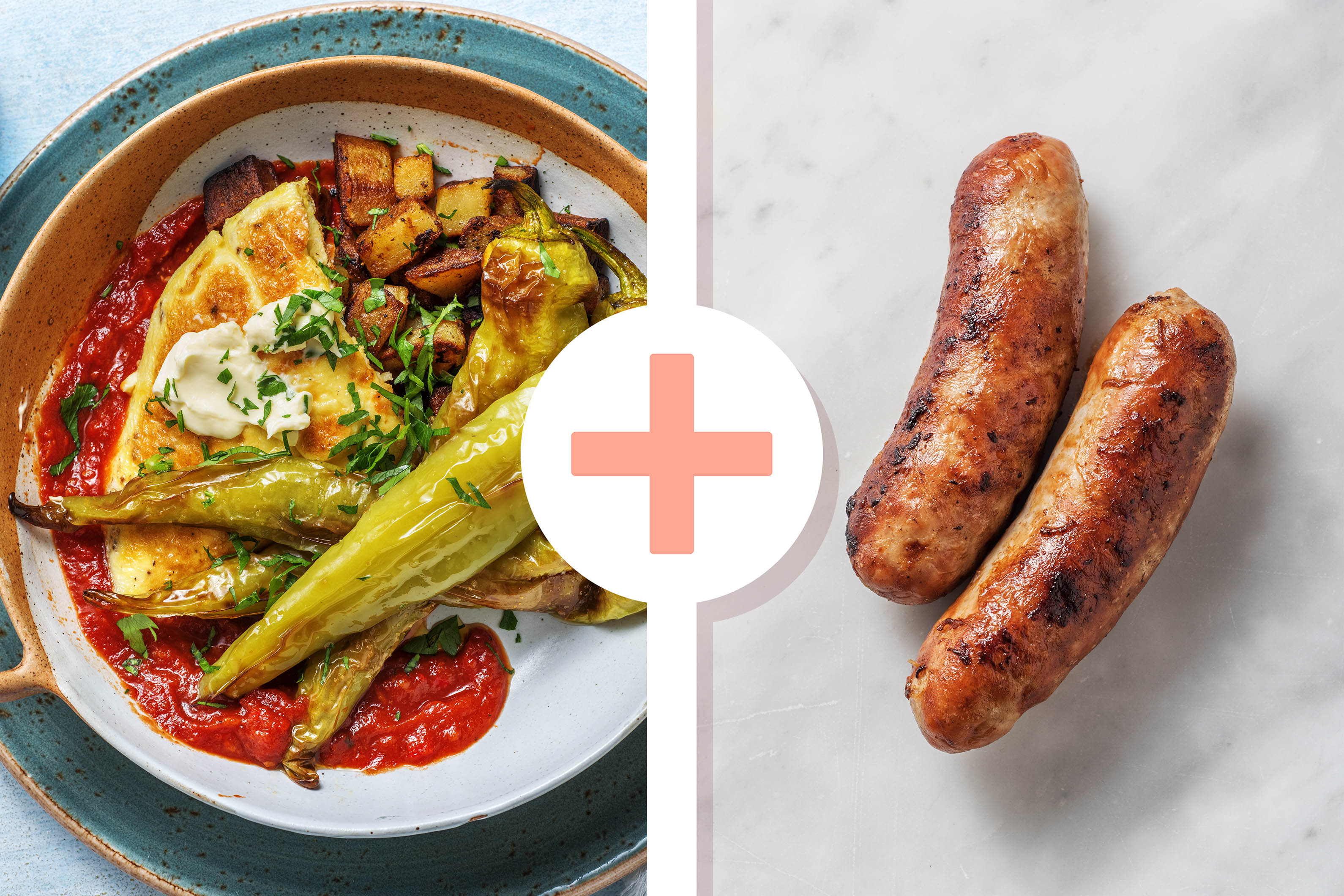 Patatas bravas et saucisse aux herbes en extra | HelloFresh