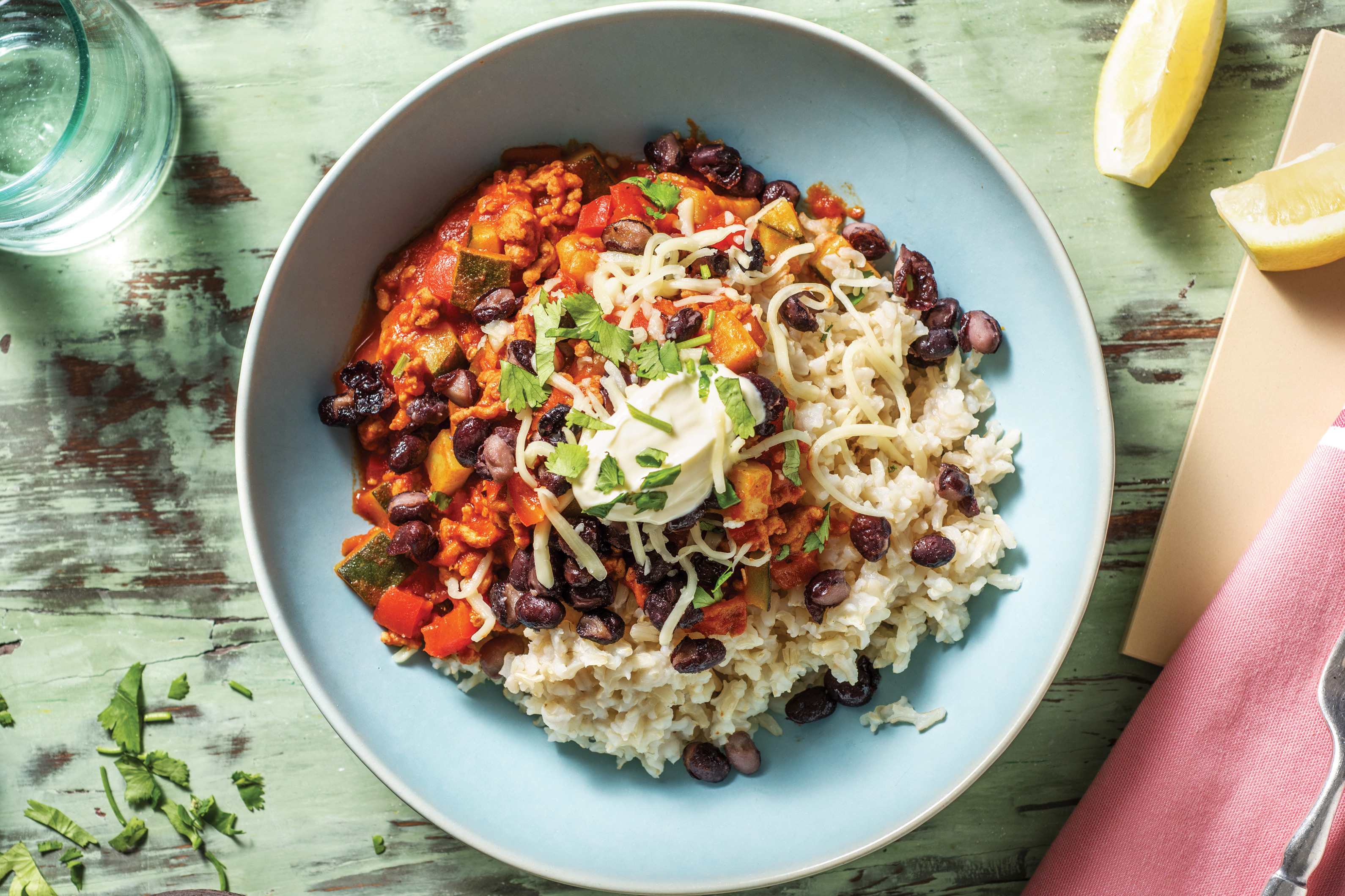 Loaded Pork and Black Bean Chilli Recipe | HelloFresh