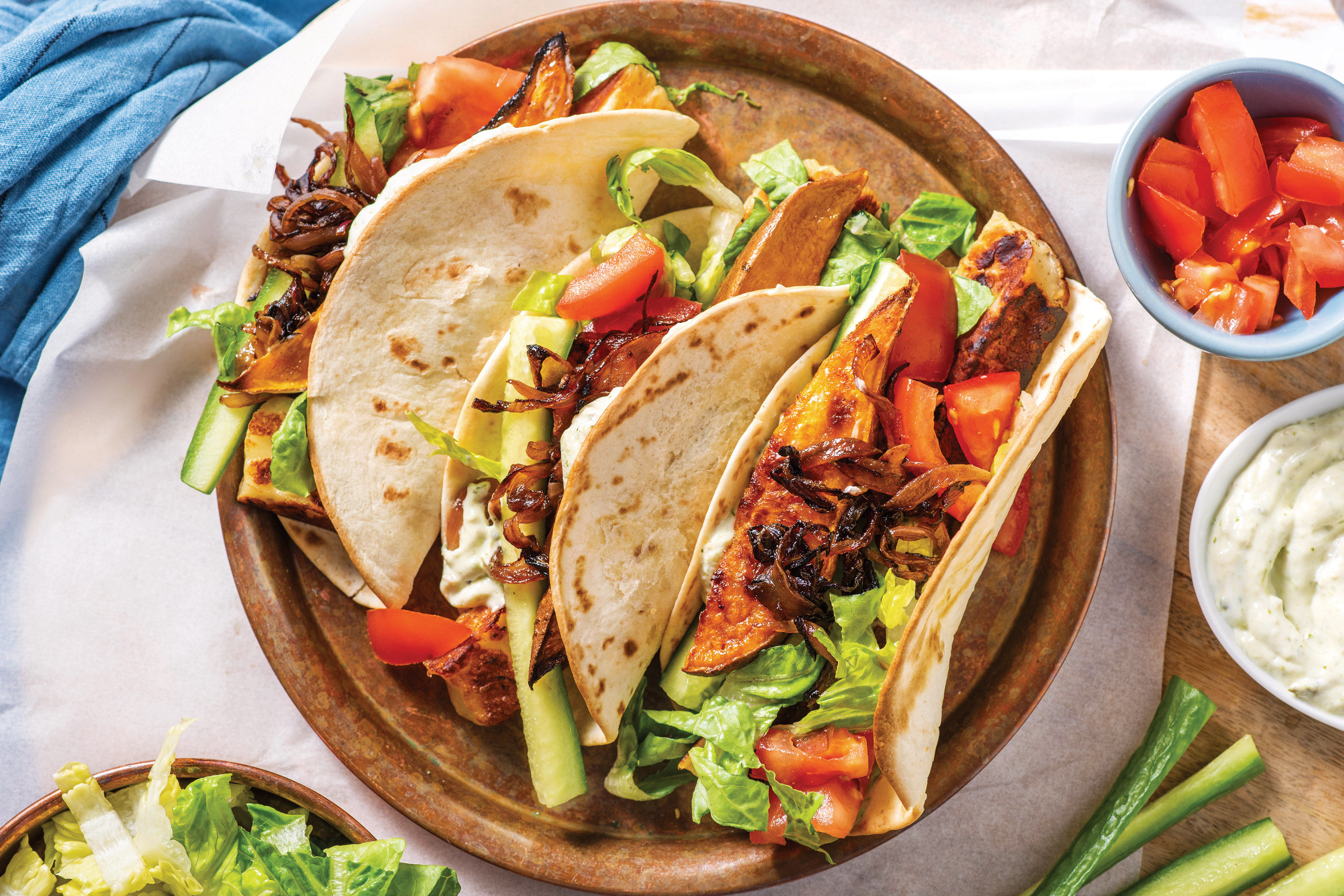 Haloumi & Sweet Potato Tacos Recipe | HelloFresh