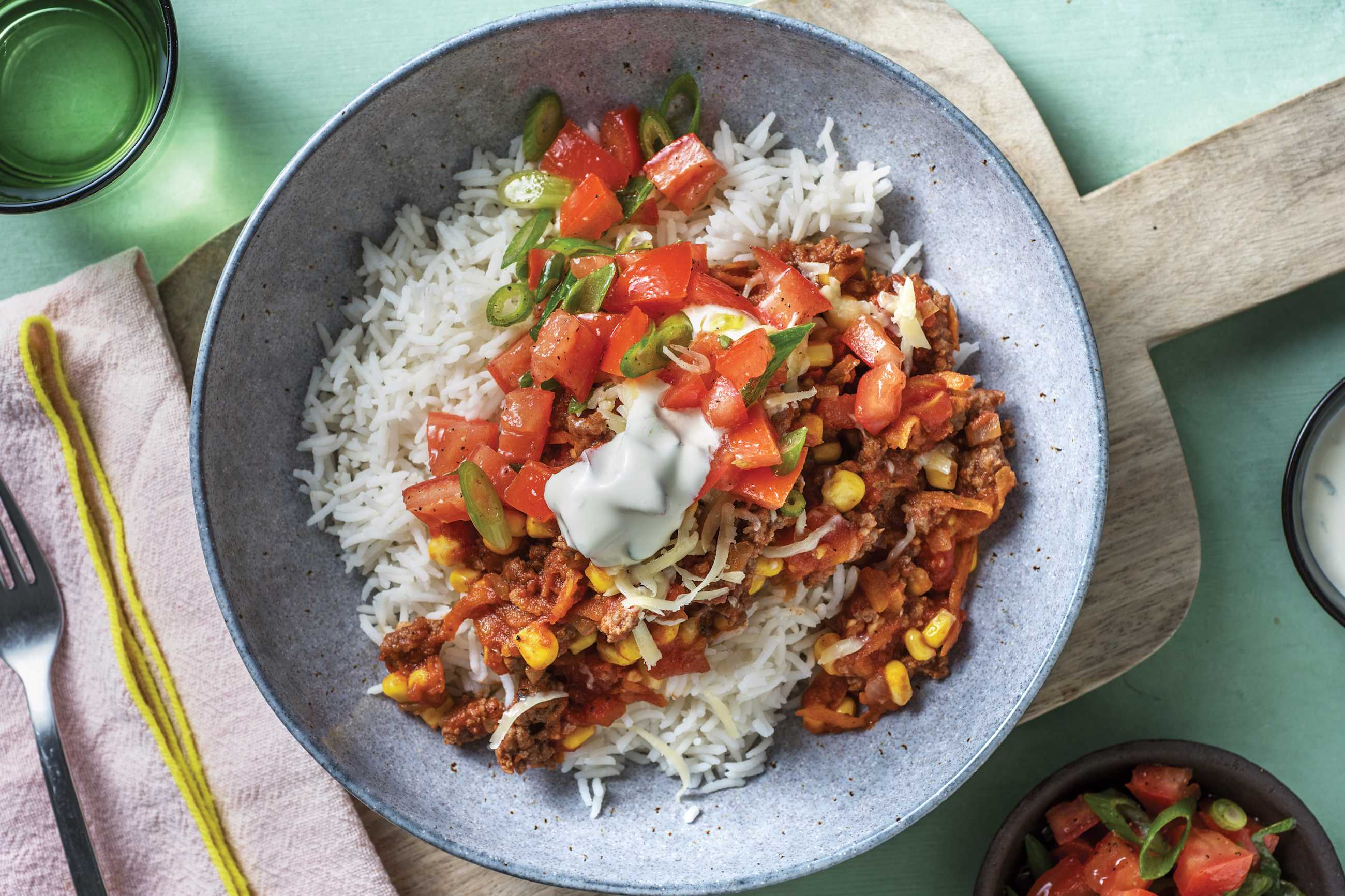 Cheesy American Beef Chilli Recipe | HelloFresh