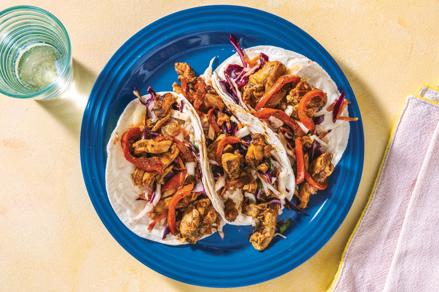 Caribbean Island Chicken Tacos with Lemony Slaw & Mango Mayo Recipe ...