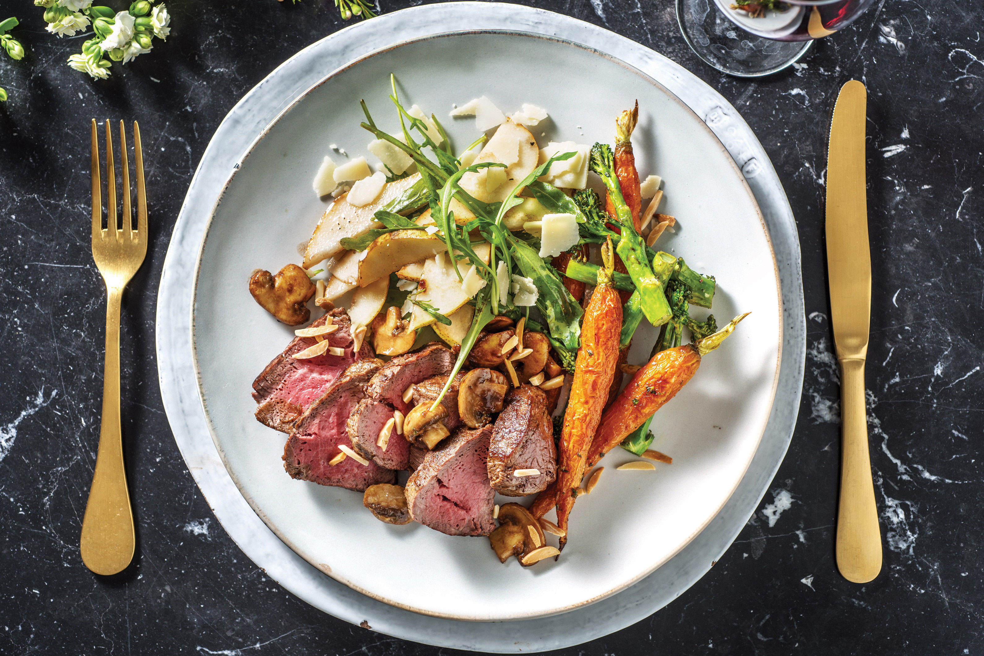 Seared Fillet Steak & Balsamic Mushrooms Recipe | HelloFresh
