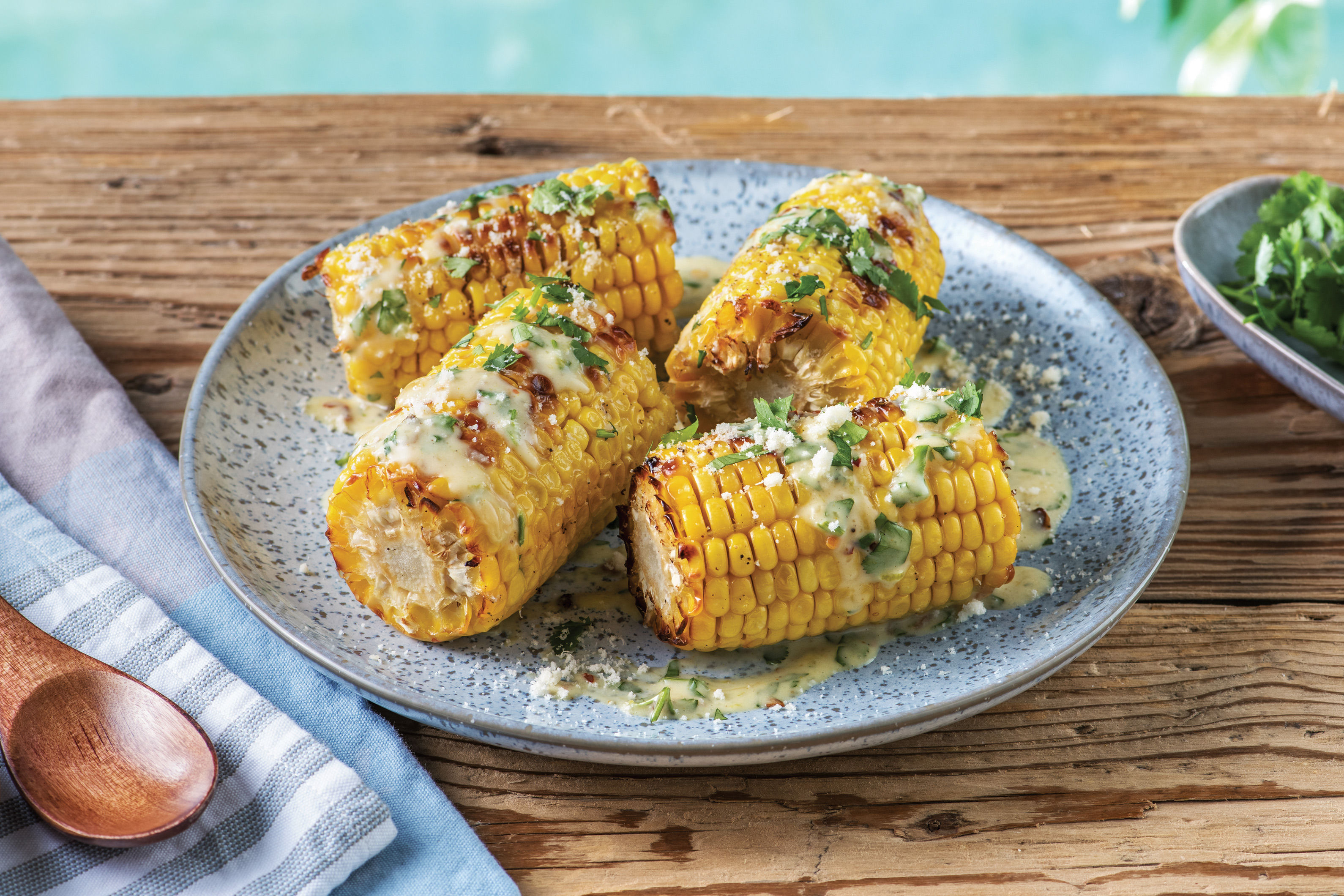 Roasted Corn with Mango-Lime Mayo Recipe | HelloFresh