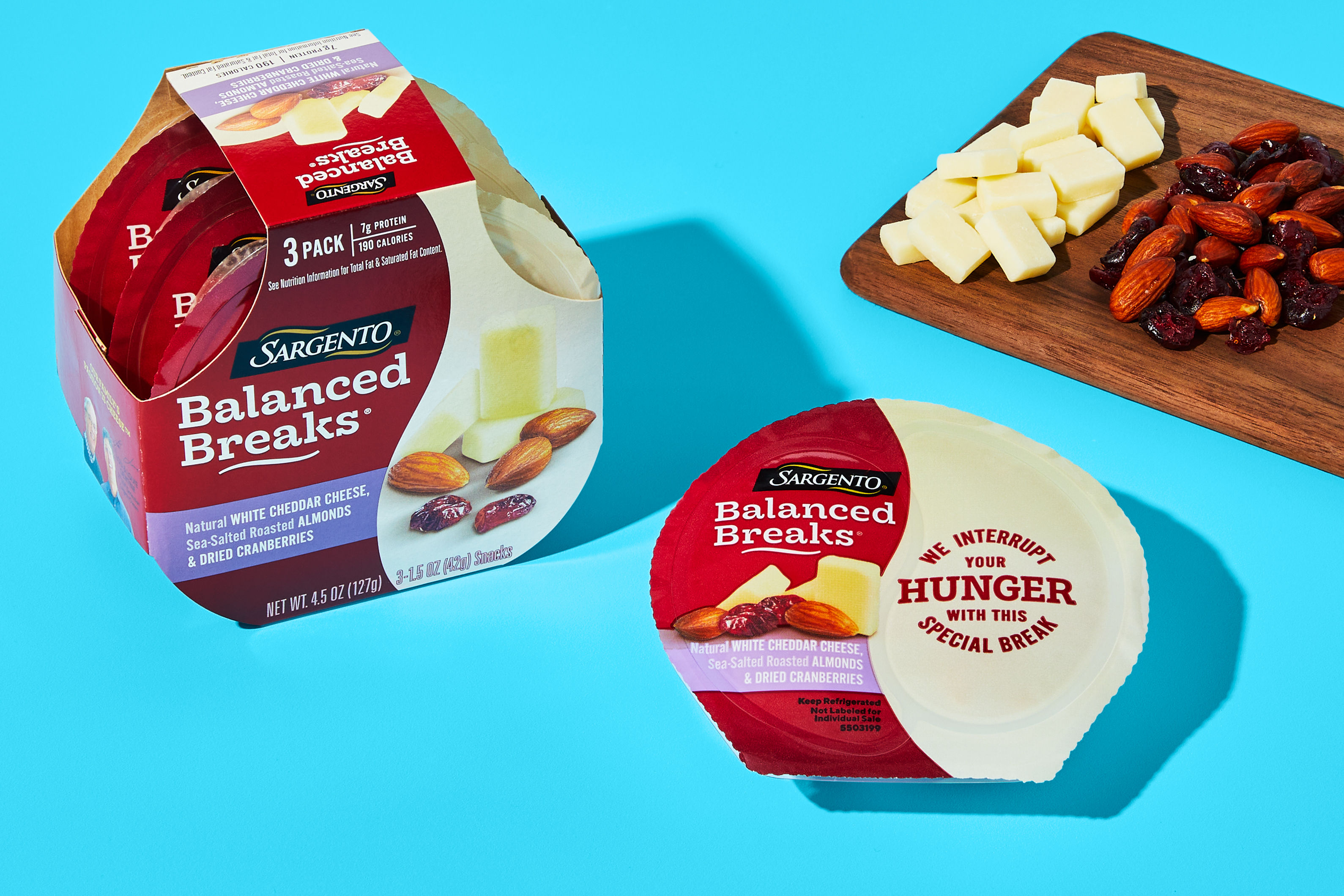 Sargento Balanced Breaks with White Cheddar, Almonds & Cranberries ...