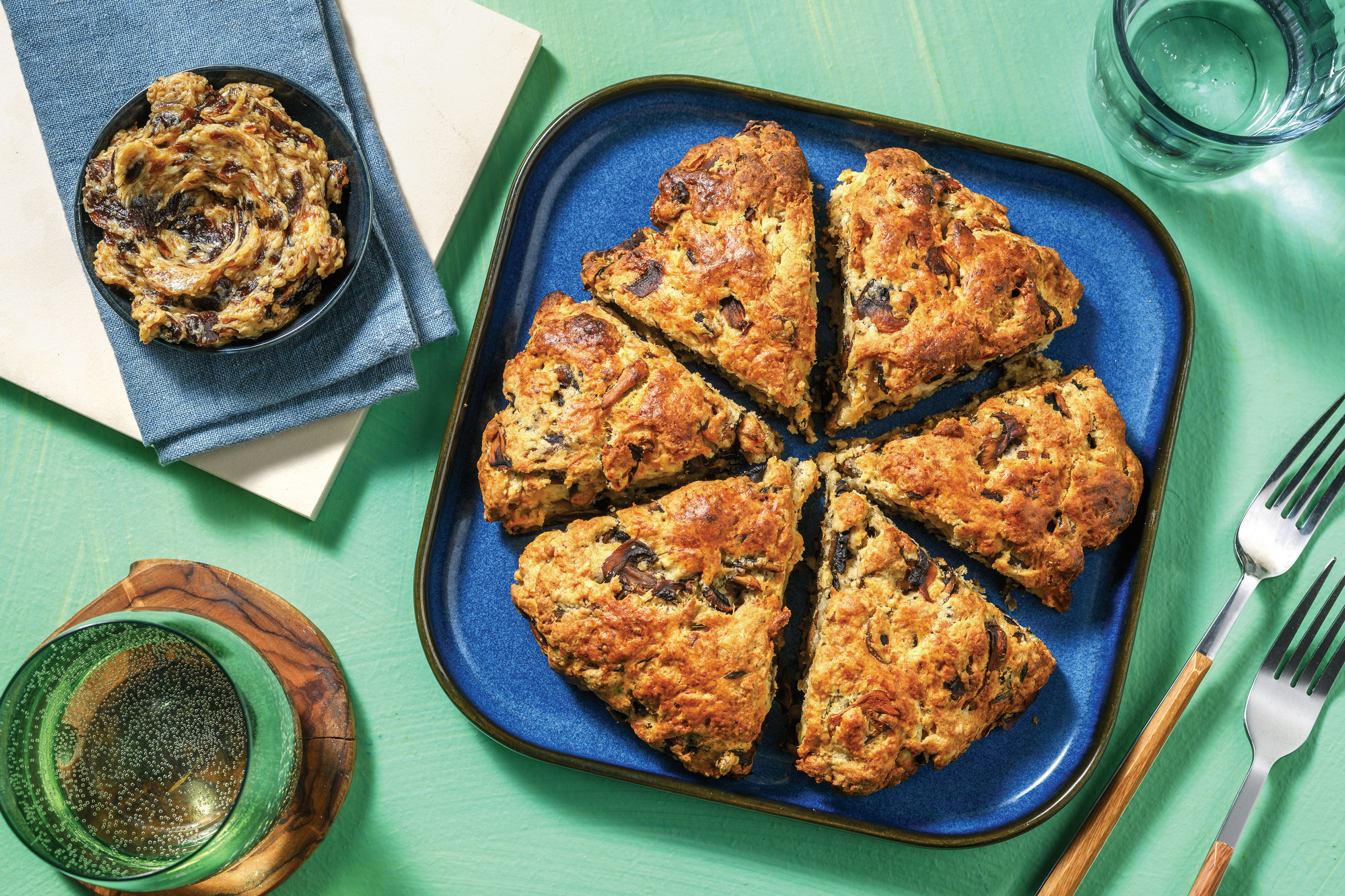 Mushroom & Thyme Savoury Scones Recipe | HelloFresh