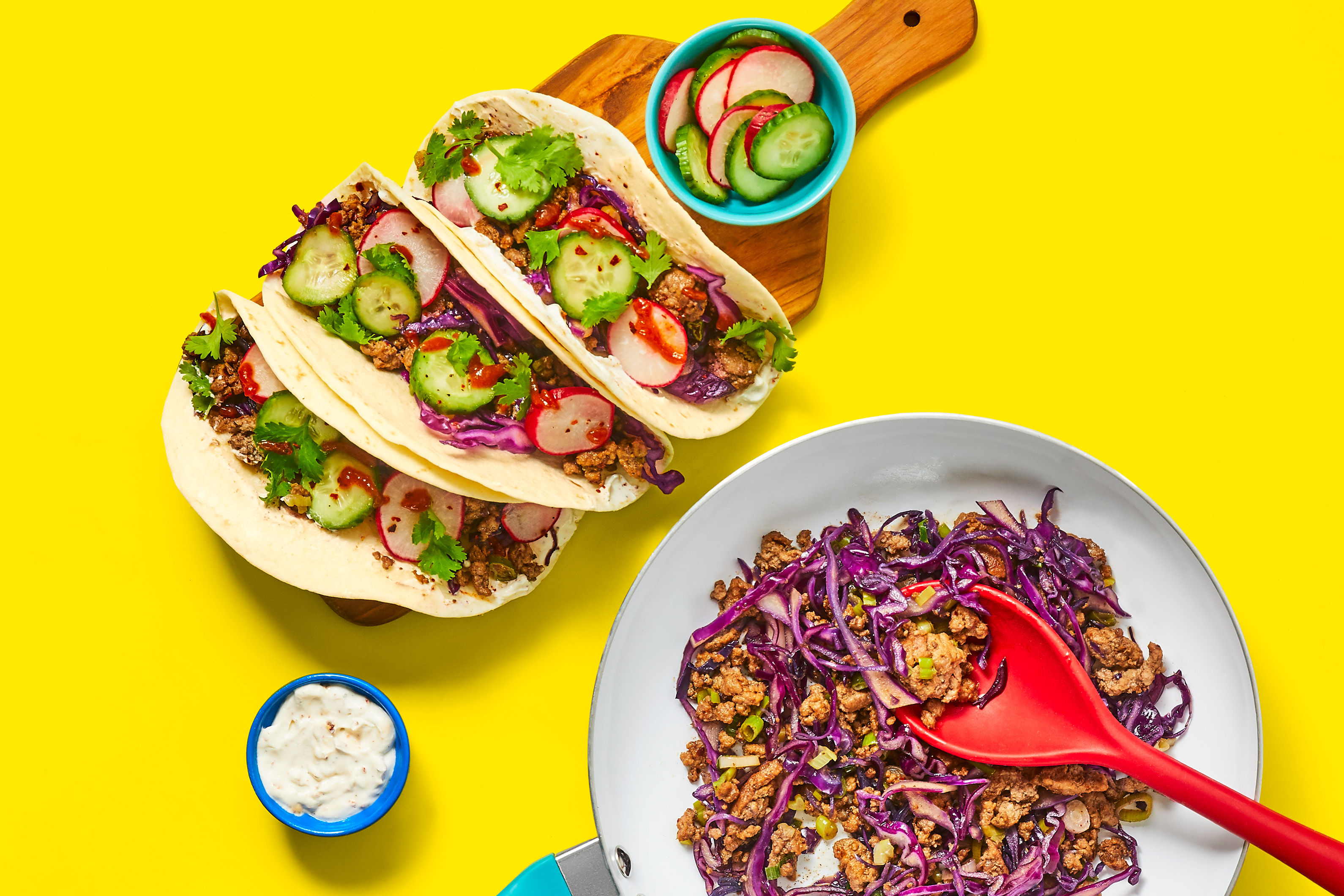 One-Pan Sesame Beef Tacos Recipe | HelloFresh