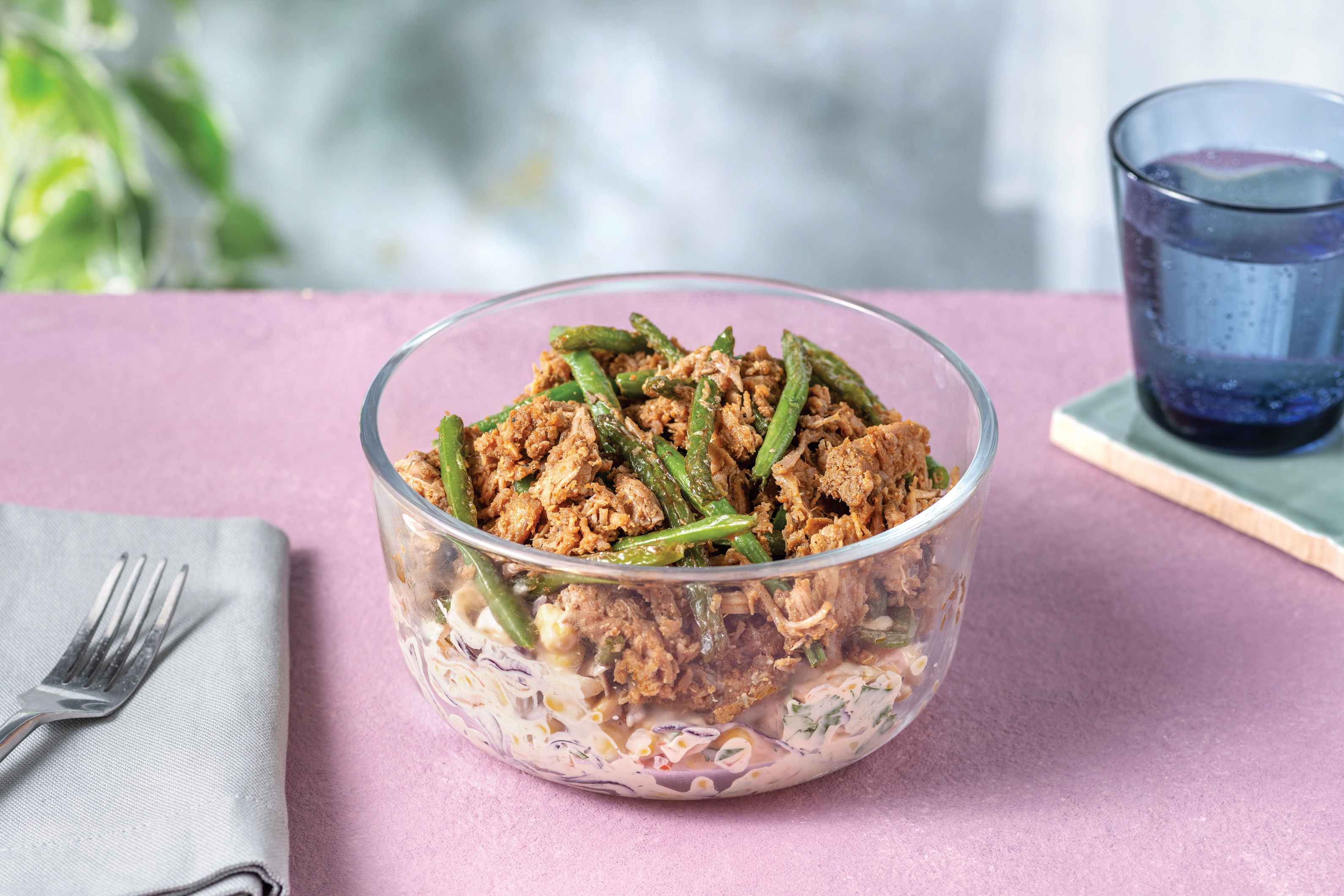 Caribbean Pulled Pork & Corn Slaw Recipe | HelloFresh