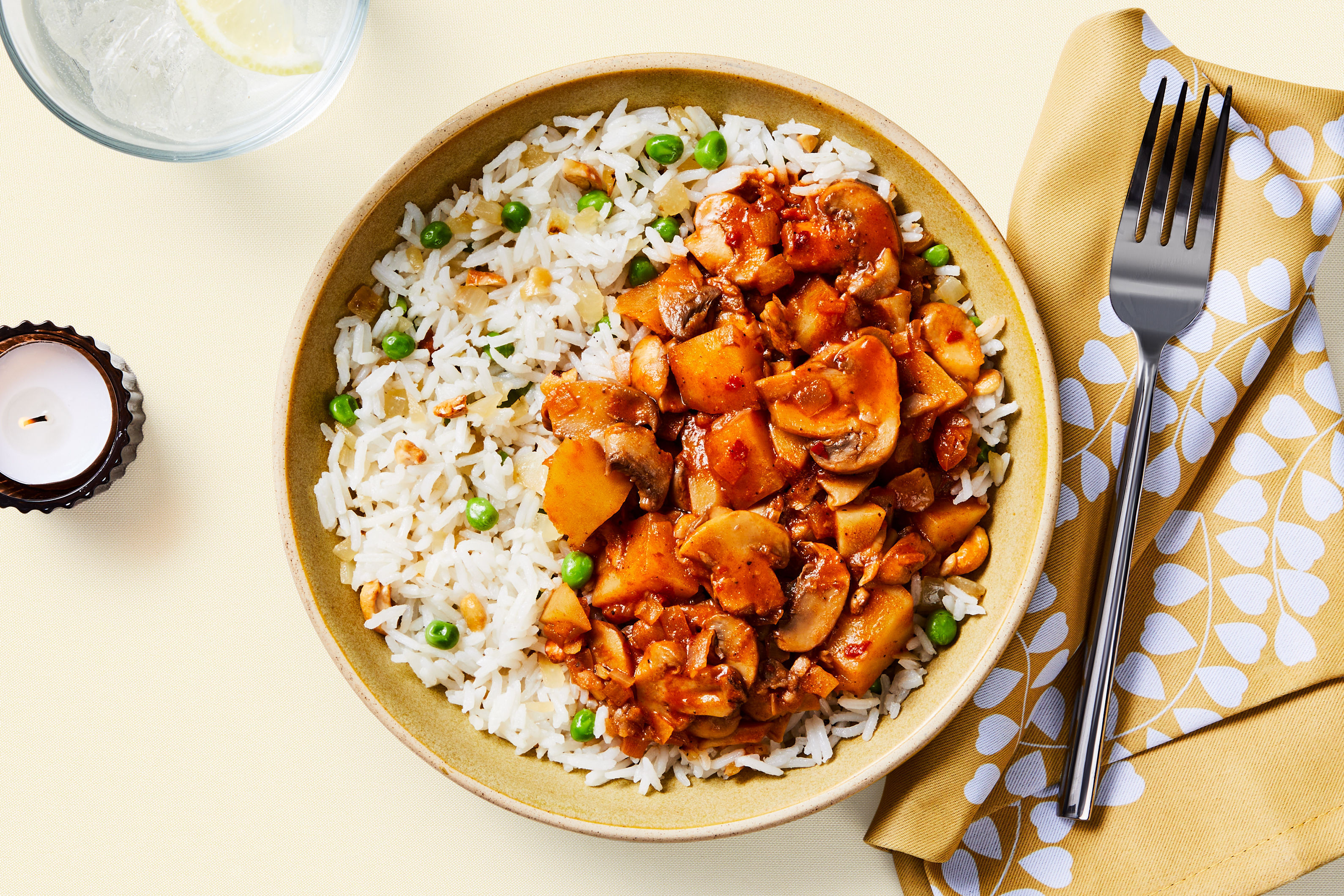 Vegan Mushroom & Potato Curry Bowls Recipe | HelloFresh