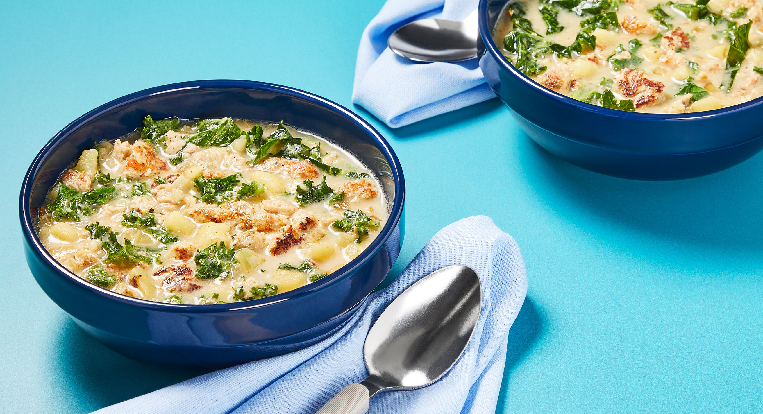 Hearty Chicken Sausage & Kale Soup Recipe | HelloFresh