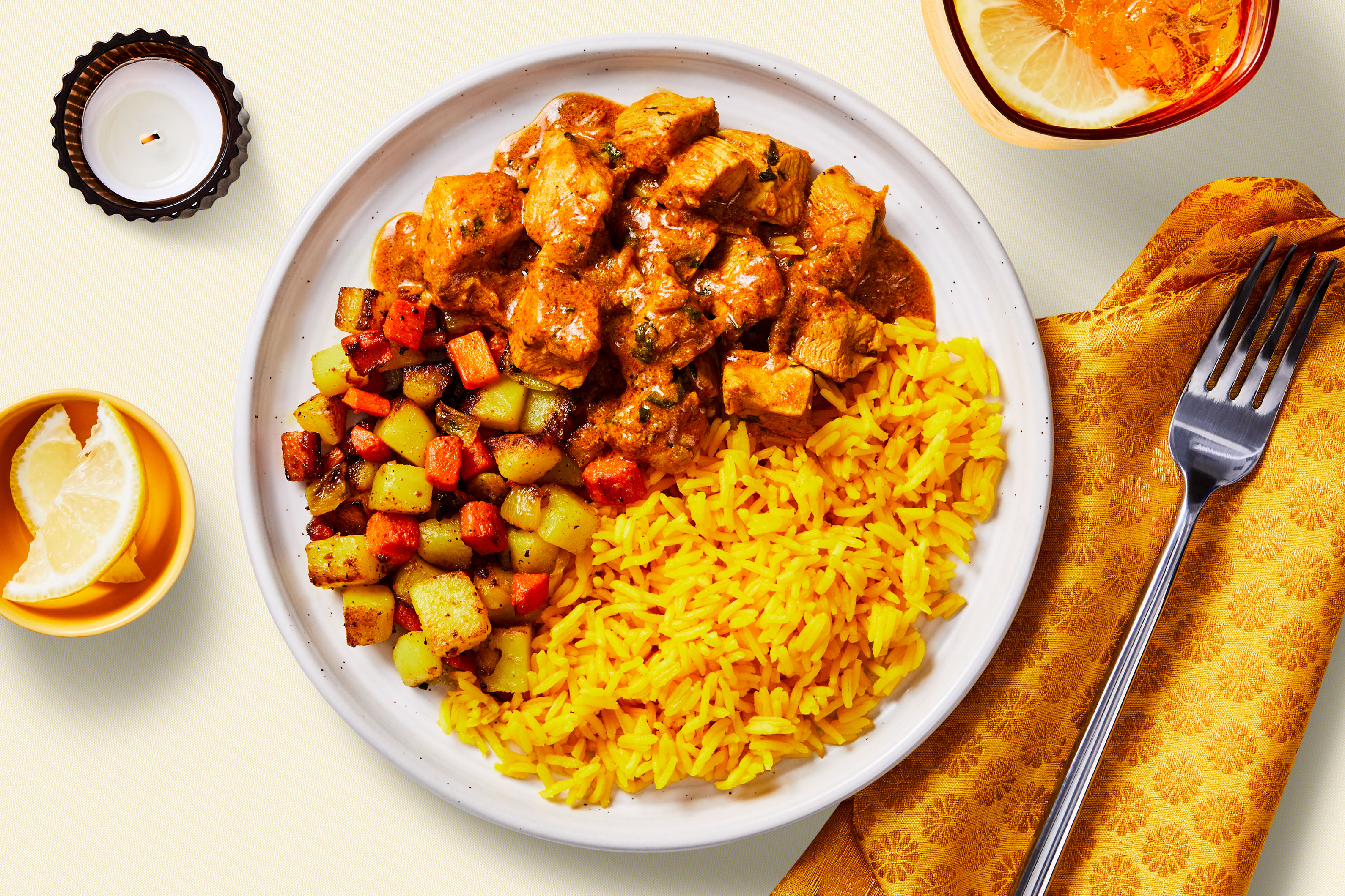 [PROTEIN DOUBLE CHICKEN CUTLETS] Garlic Chicken in Creamy Tomato Sauce with Garam Masala Spiced ...