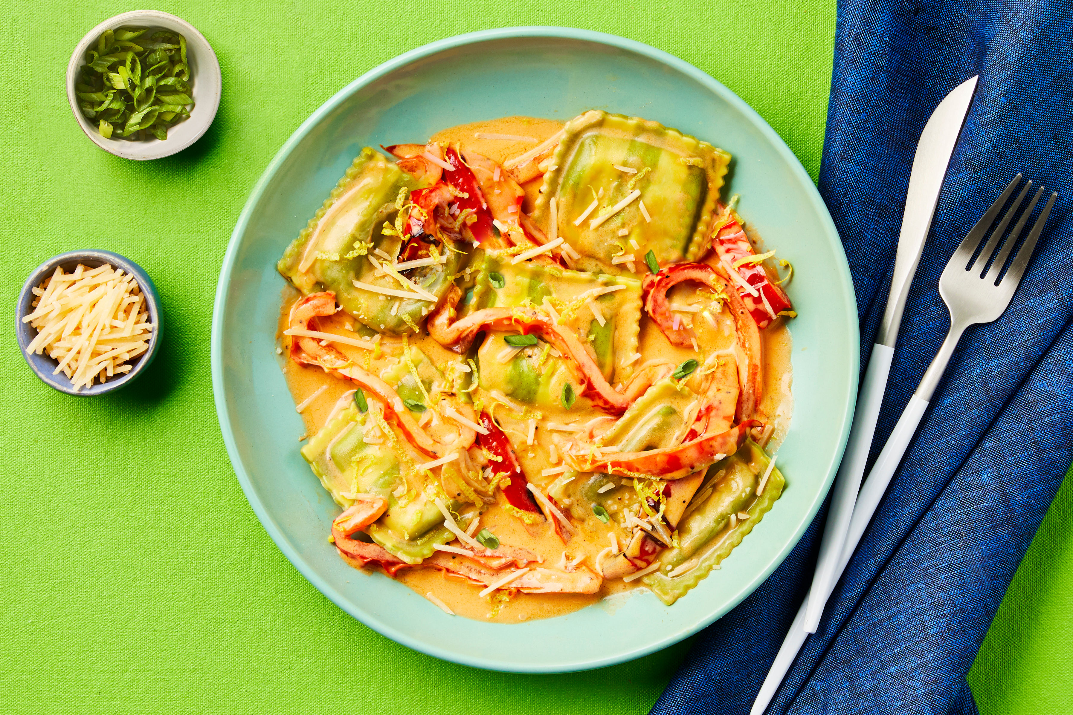 Turkey & Garlic Spinach Ricotta Ravioli Recipe | HelloFresh