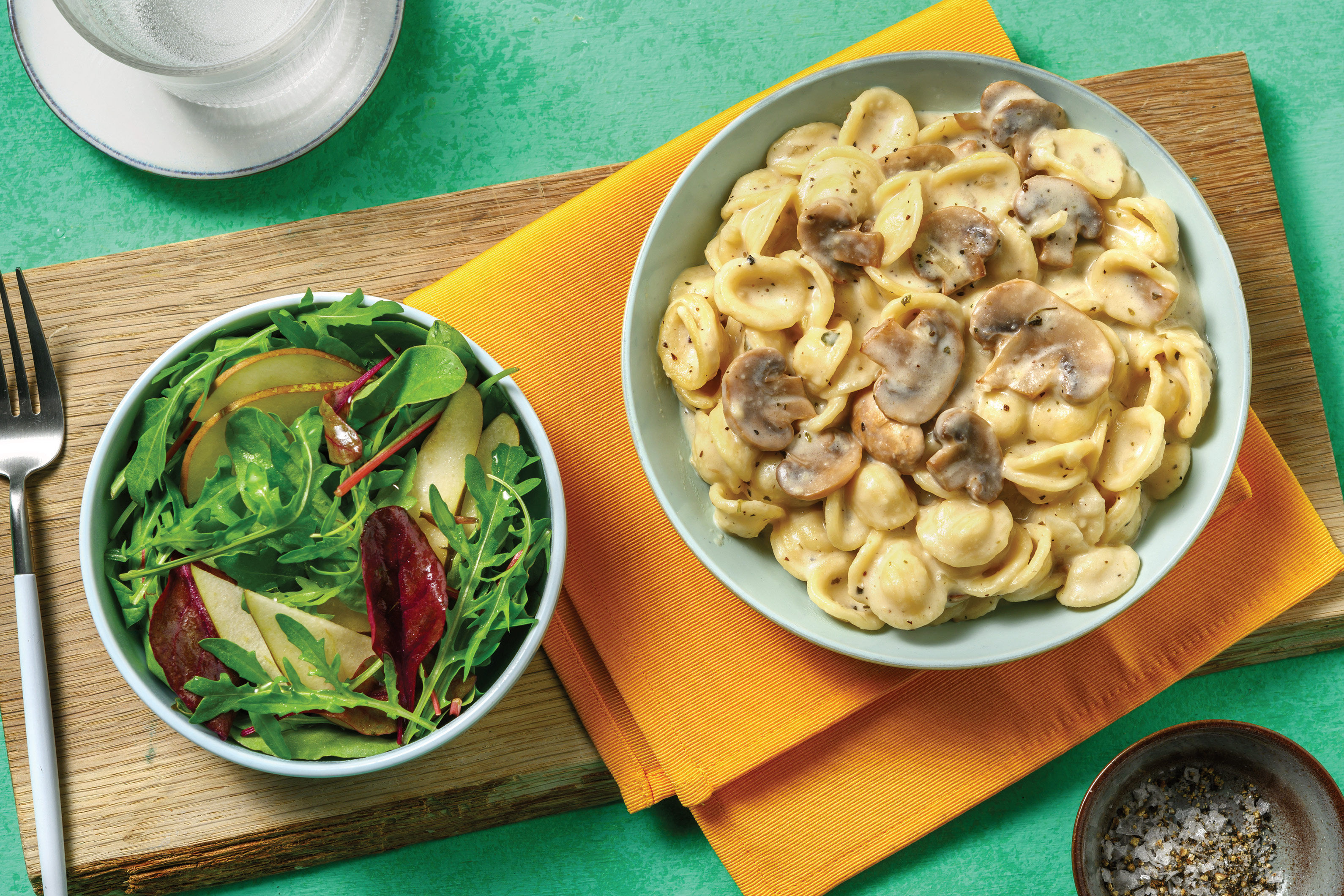 One-Pot Garlic-Mushroom Fusilli Recipe | HelloFresh