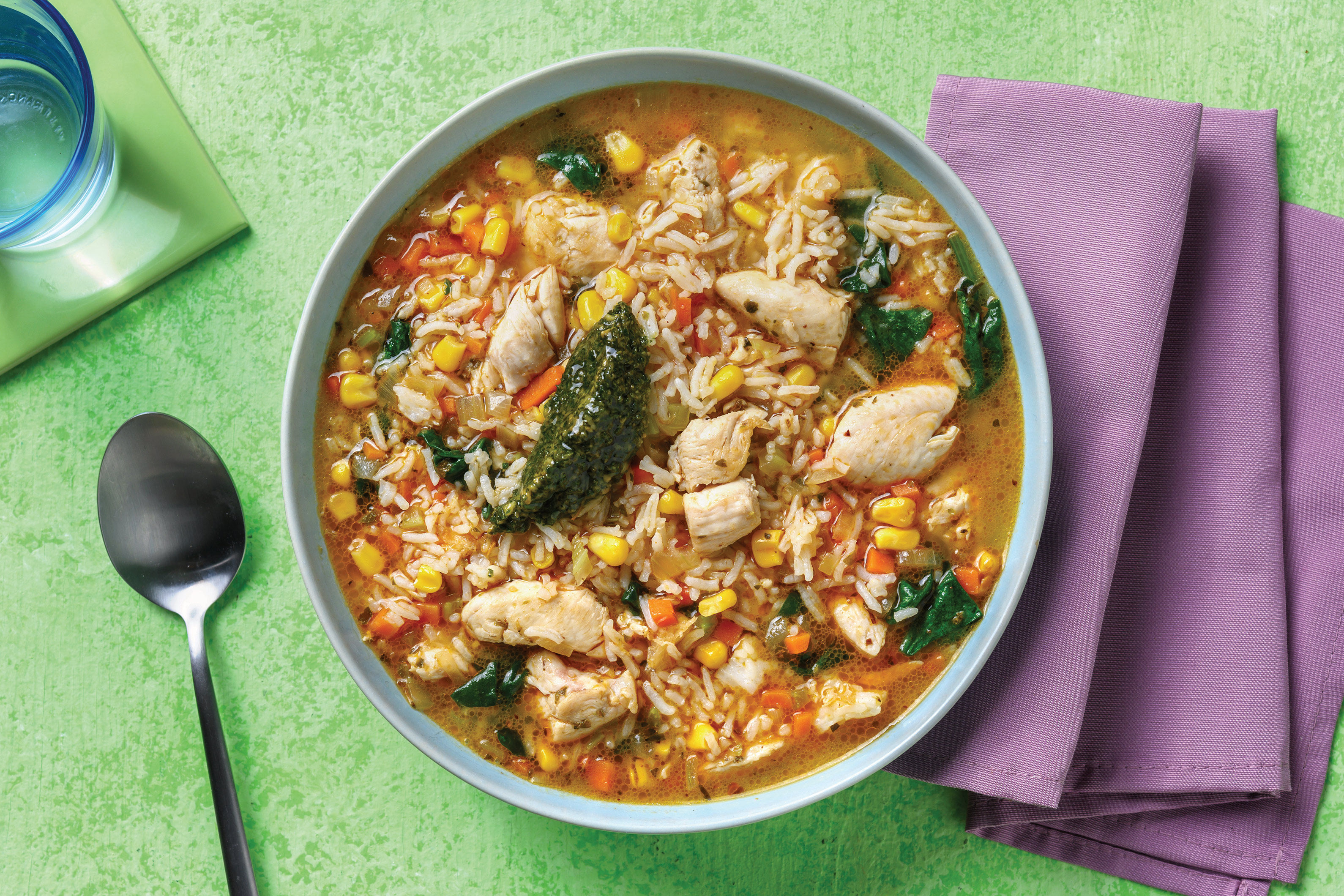 One-Pot Lemon Chicken & Rice Soup Recipe | HelloFresh