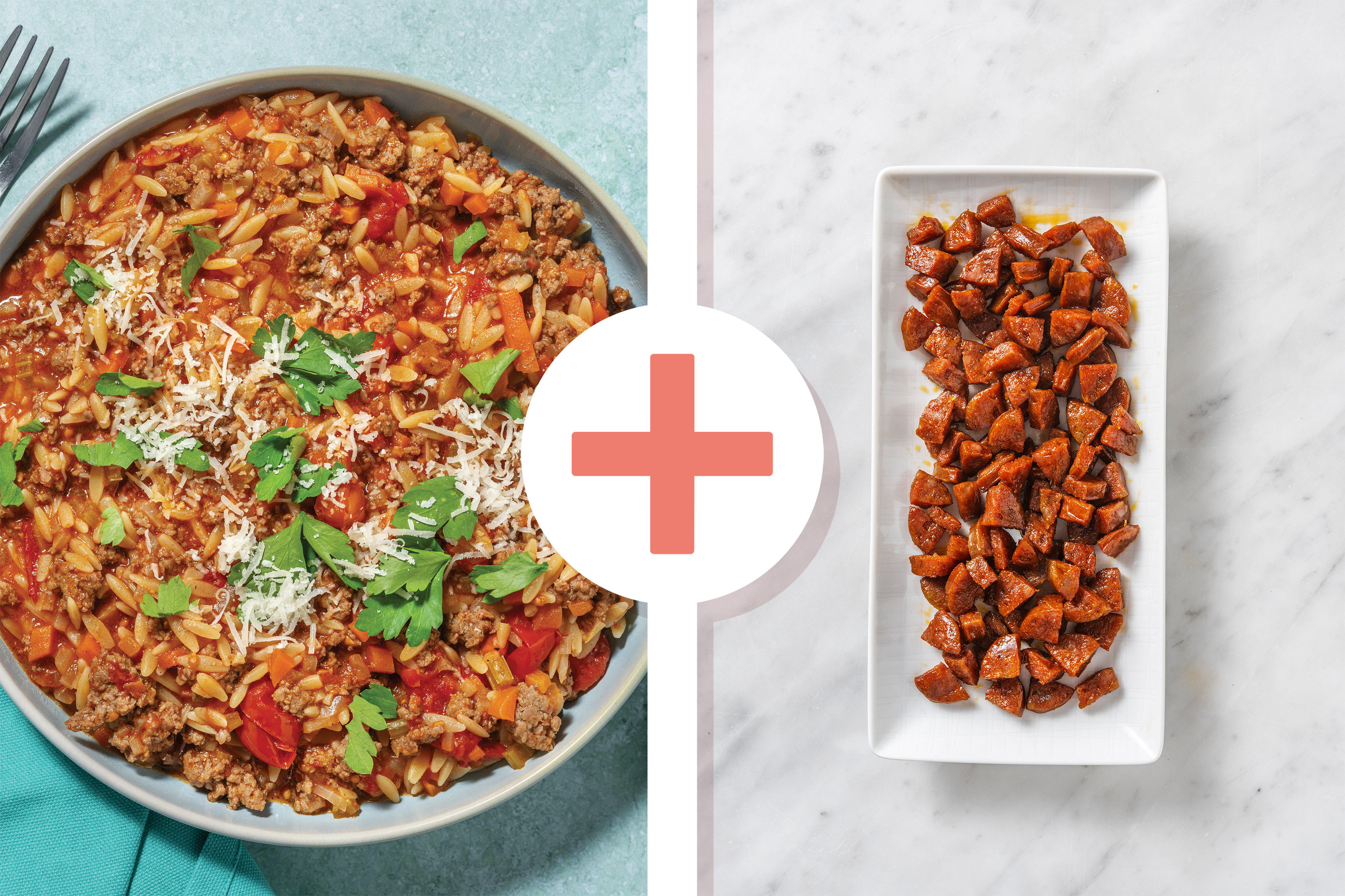 One-Pot Italian Beef, Chorizo & Risoni Stew Recipe | HelloFresh