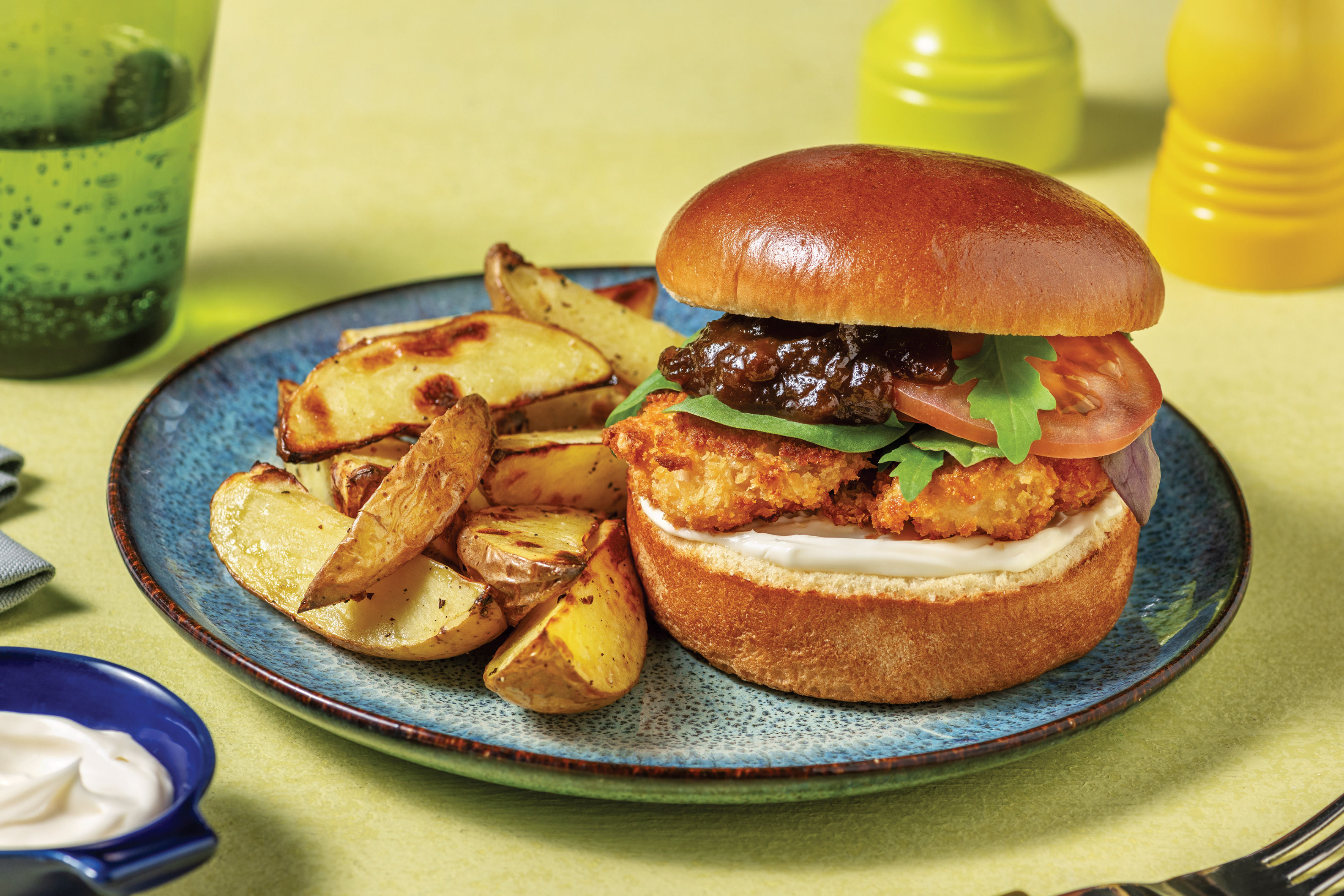 Plant-Based Crumbed Chick'n Burger Recipe | HelloFresh