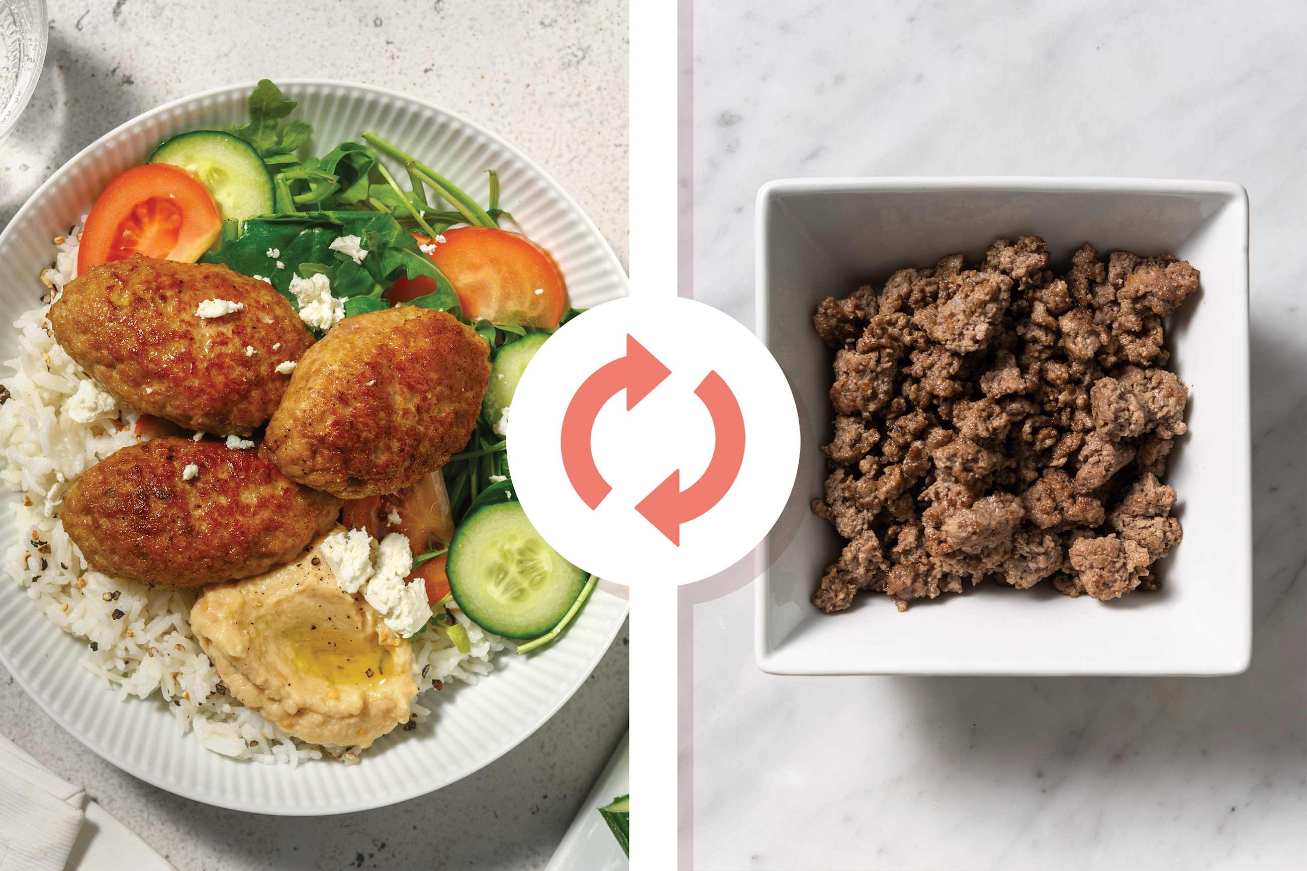 Honey Beef Kofta & Herby Rice Bowl Recipe | HelloFresh