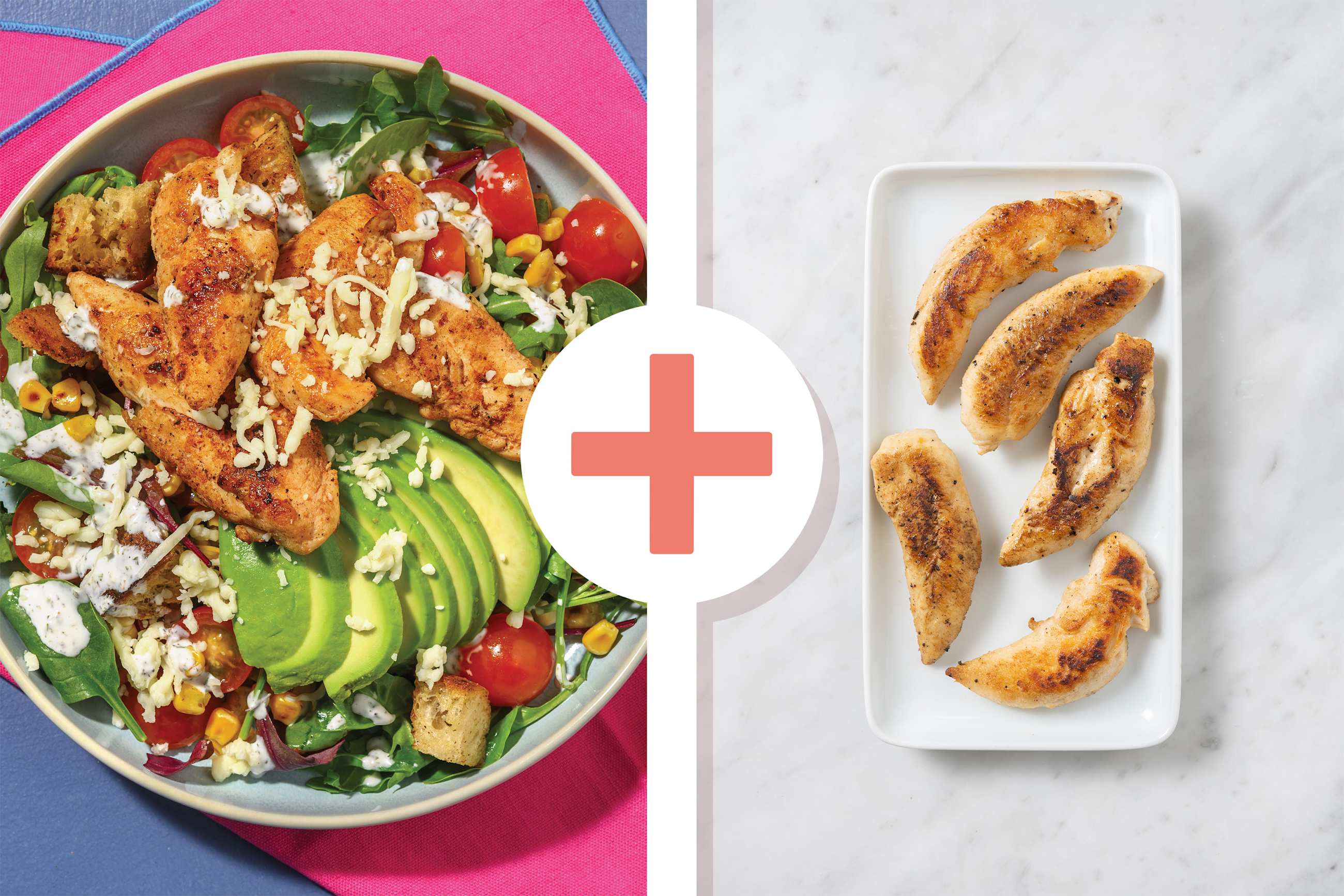 Quick Double Ranch Chicken & Avocado Salad Recipe | HelloFresh