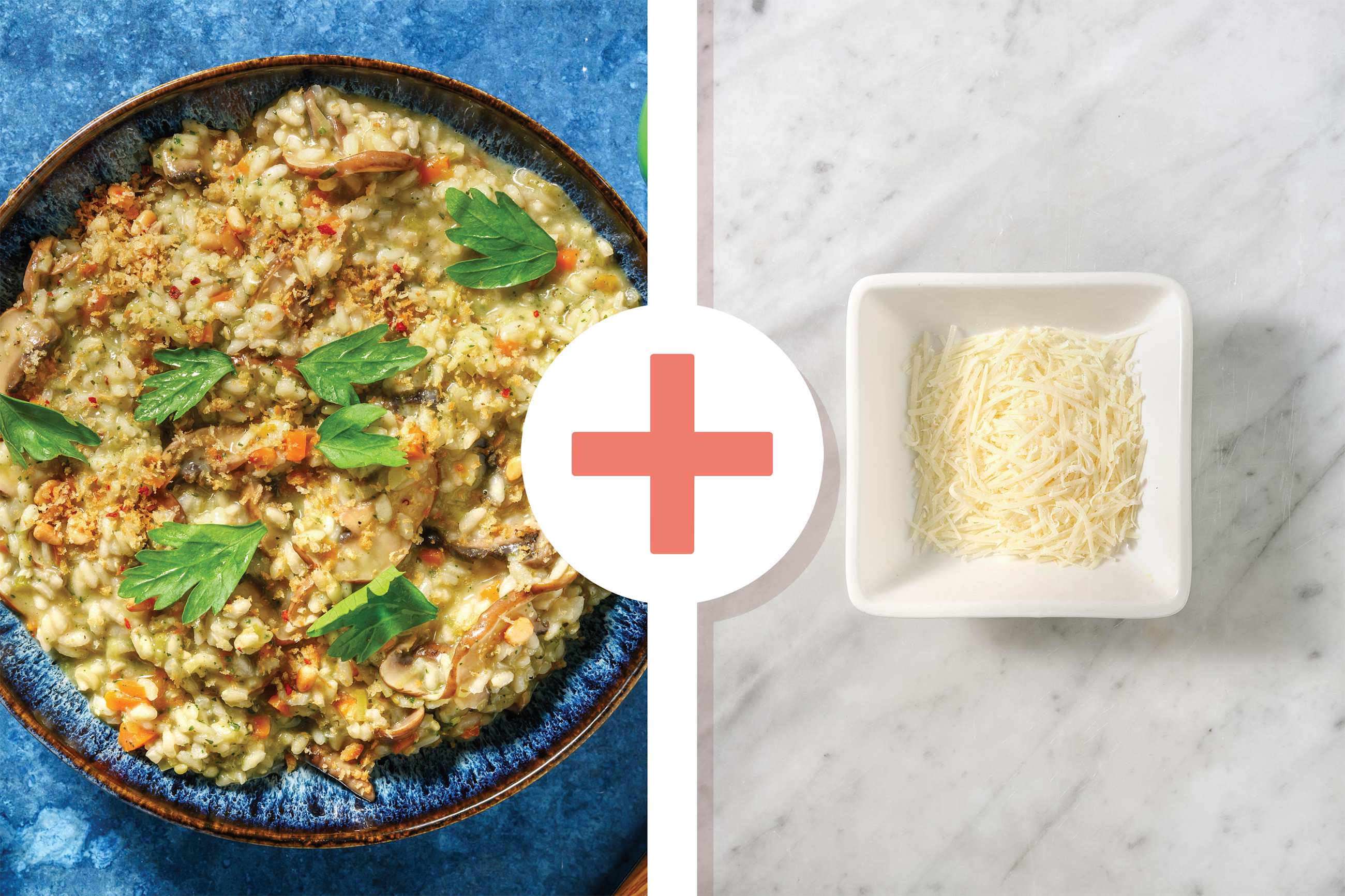 Parmesan, Mushroom & Basil Pesto Risotto Recipe | HelloFresh