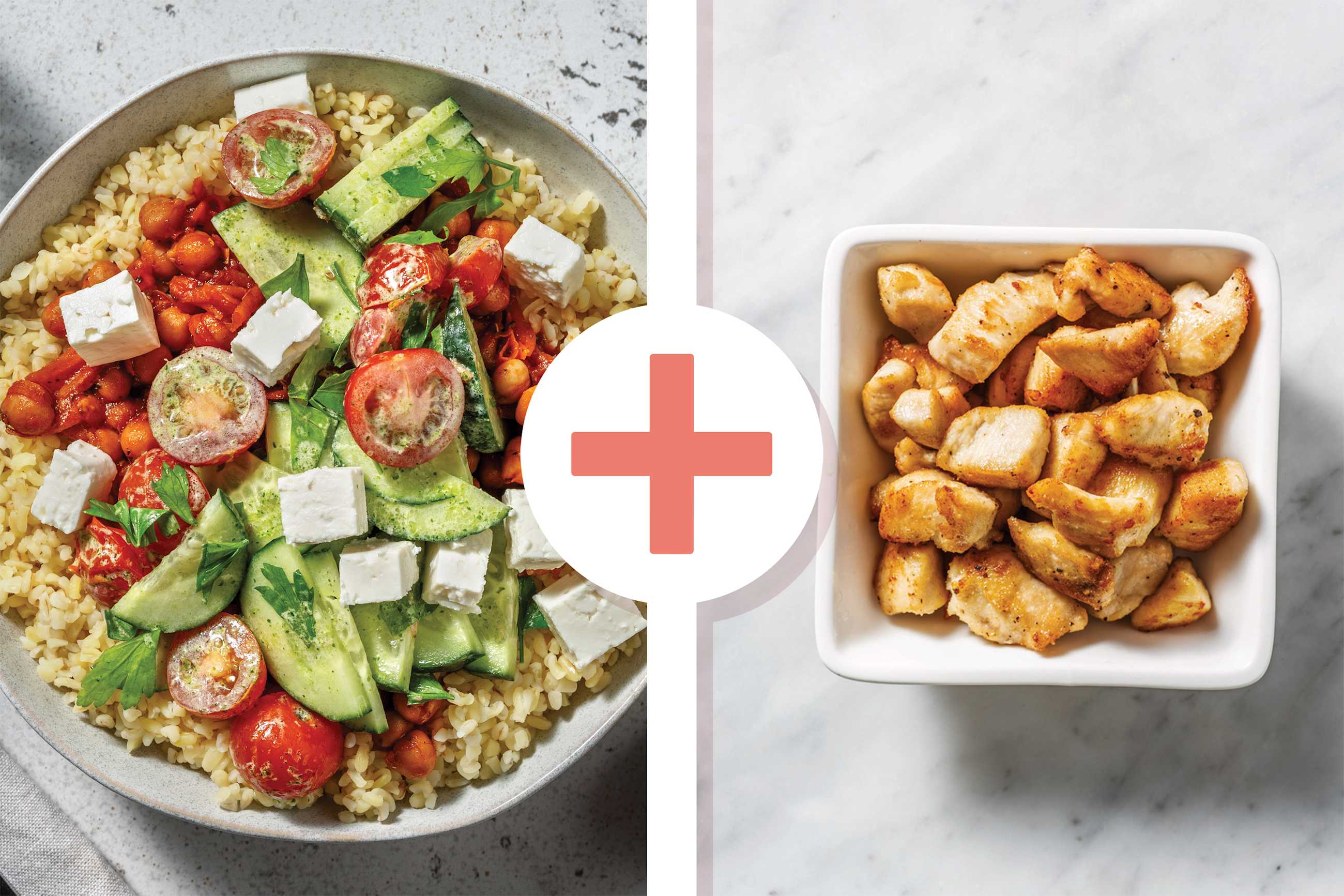 Mediterranean Chicken & Chickpea Bulgur Bowl Recipe | HelloFresh