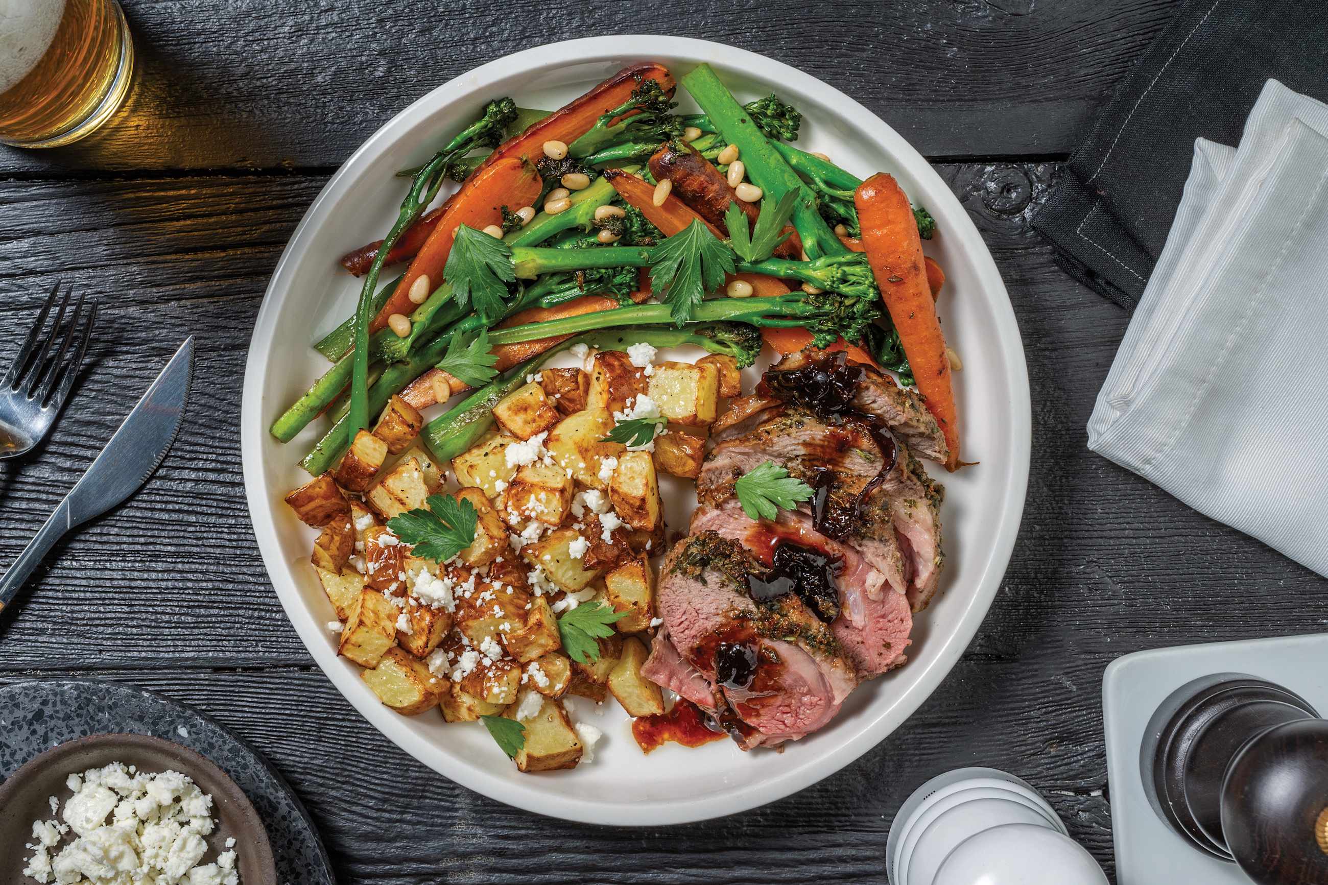 Roast Lamb Rump & Feta Potatoes Recipe | HelloFresh
