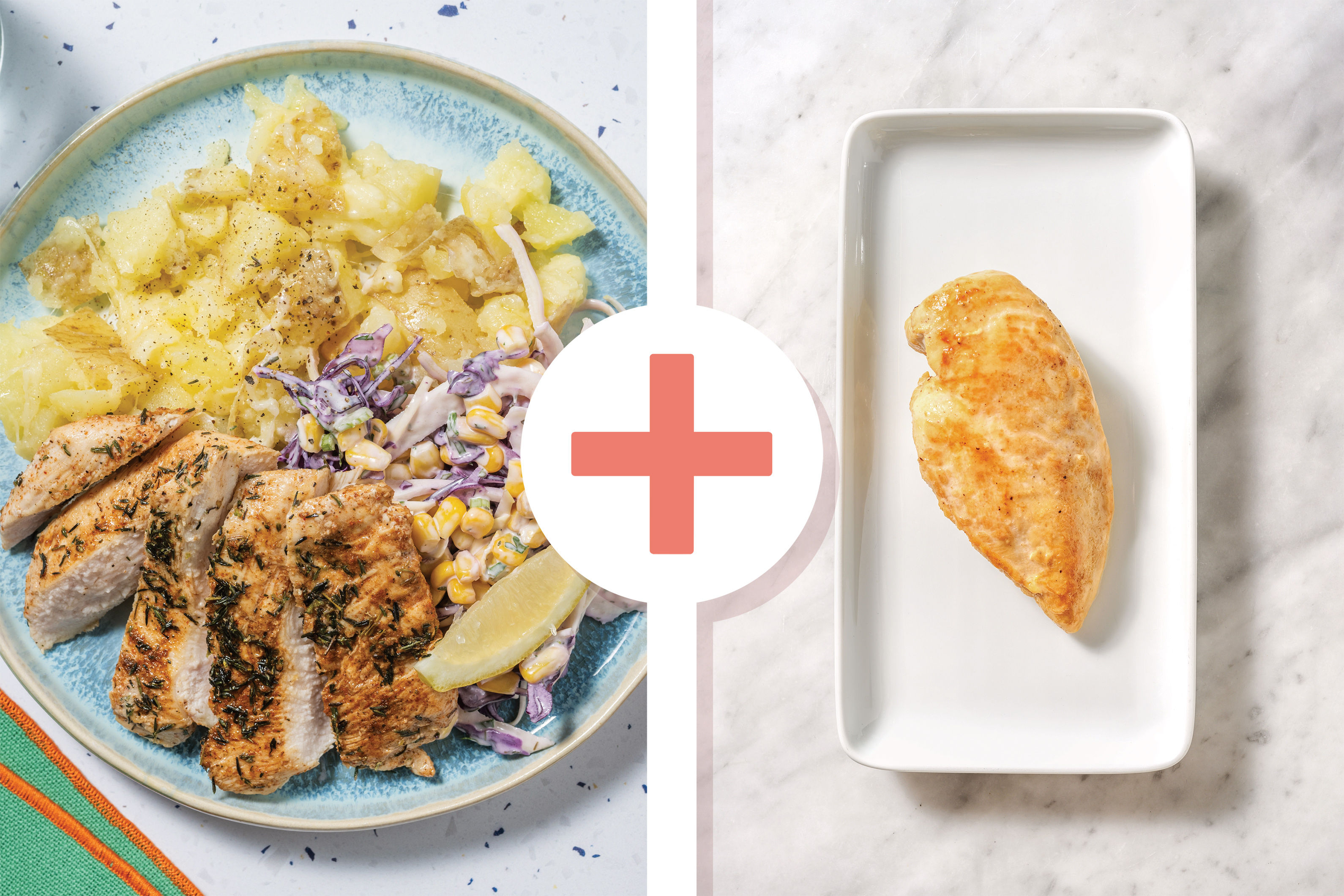 Double Louisiana Chicken & Cheesy Lemon Crushed Potatoes Recipe ...