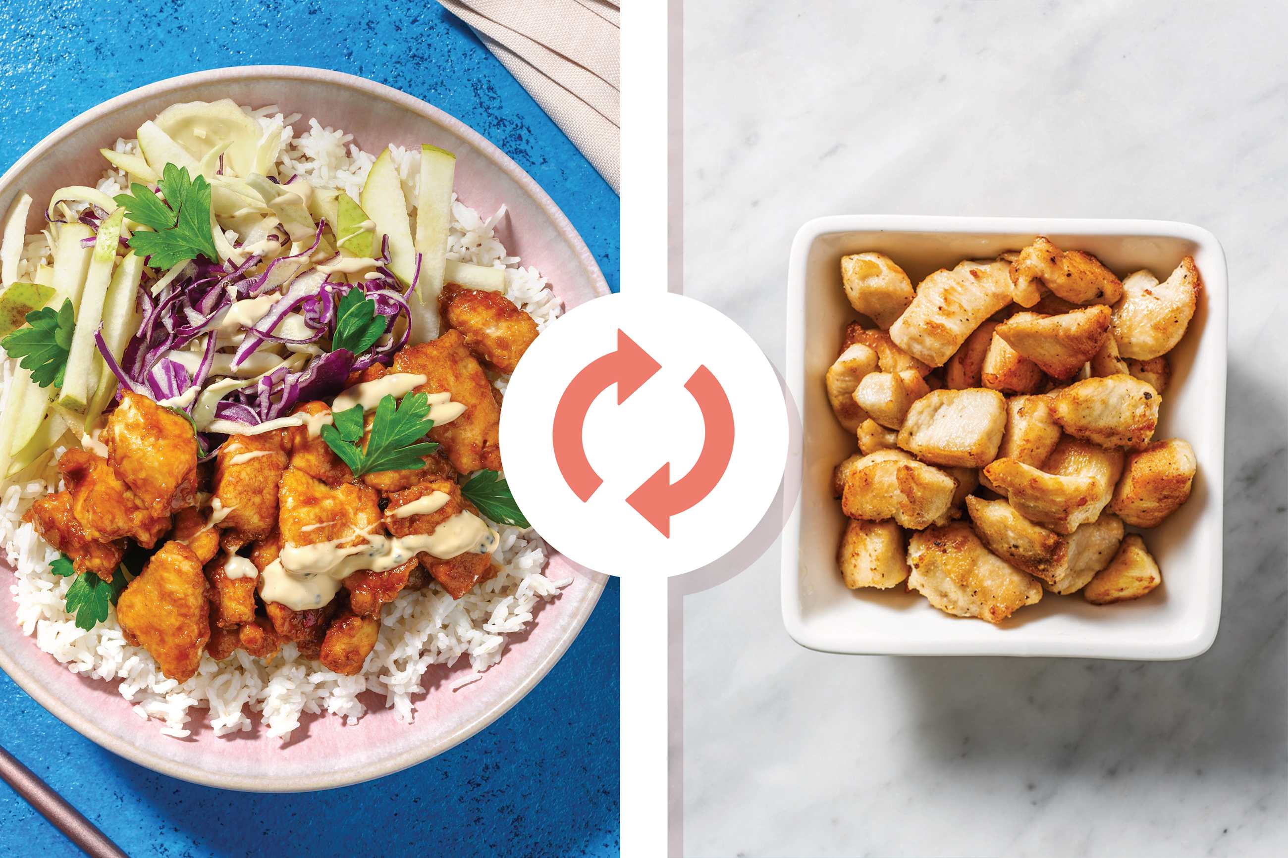 Sweet-Sticky Crispy Chicken & Cauli Broc Rice Recipe | HelloFresh