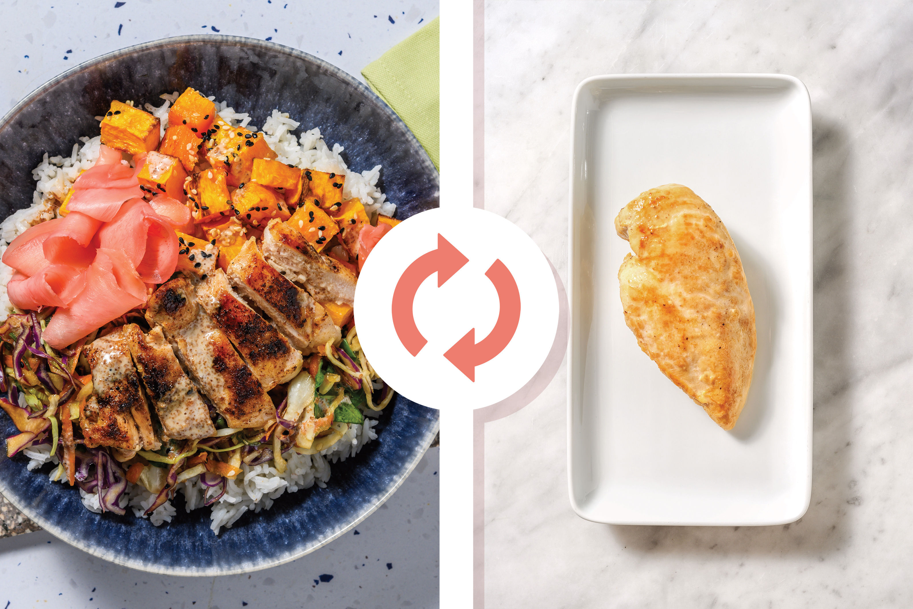 Grilled Sesame Chicken Poke Rice Bowl Recipe | HelloFresh