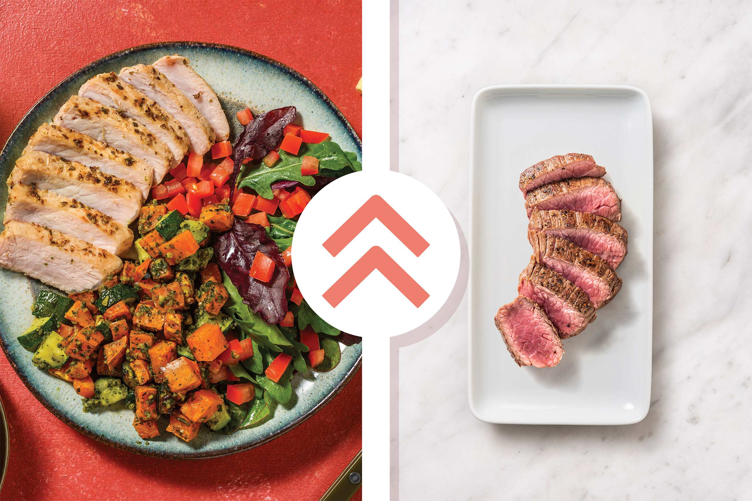 Garlic & Herb Lamb & Pesto Roast Veggies Recipe | HelloFresh