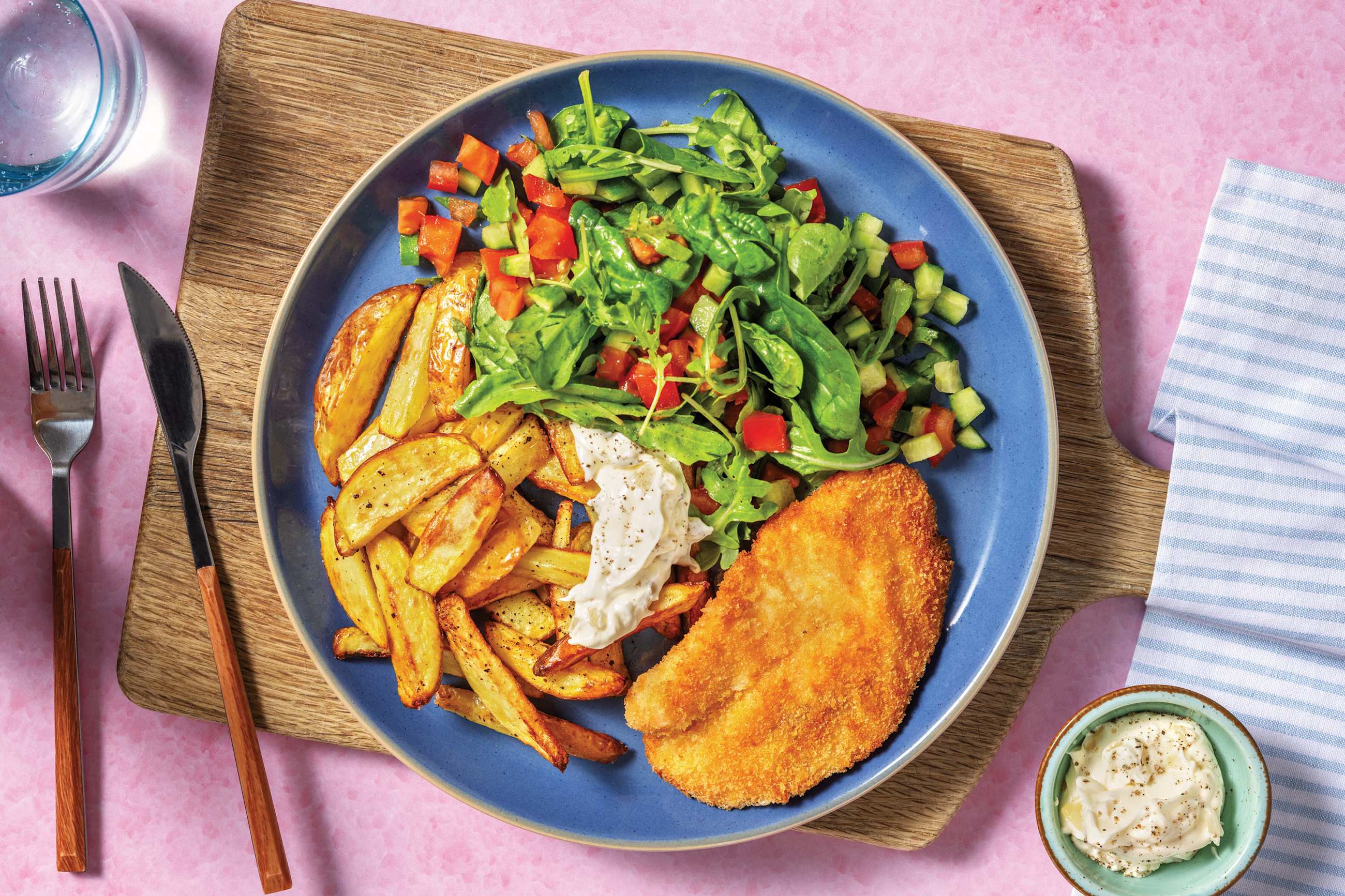 Crumbed Fish & Chips Recipe | HelloFresh