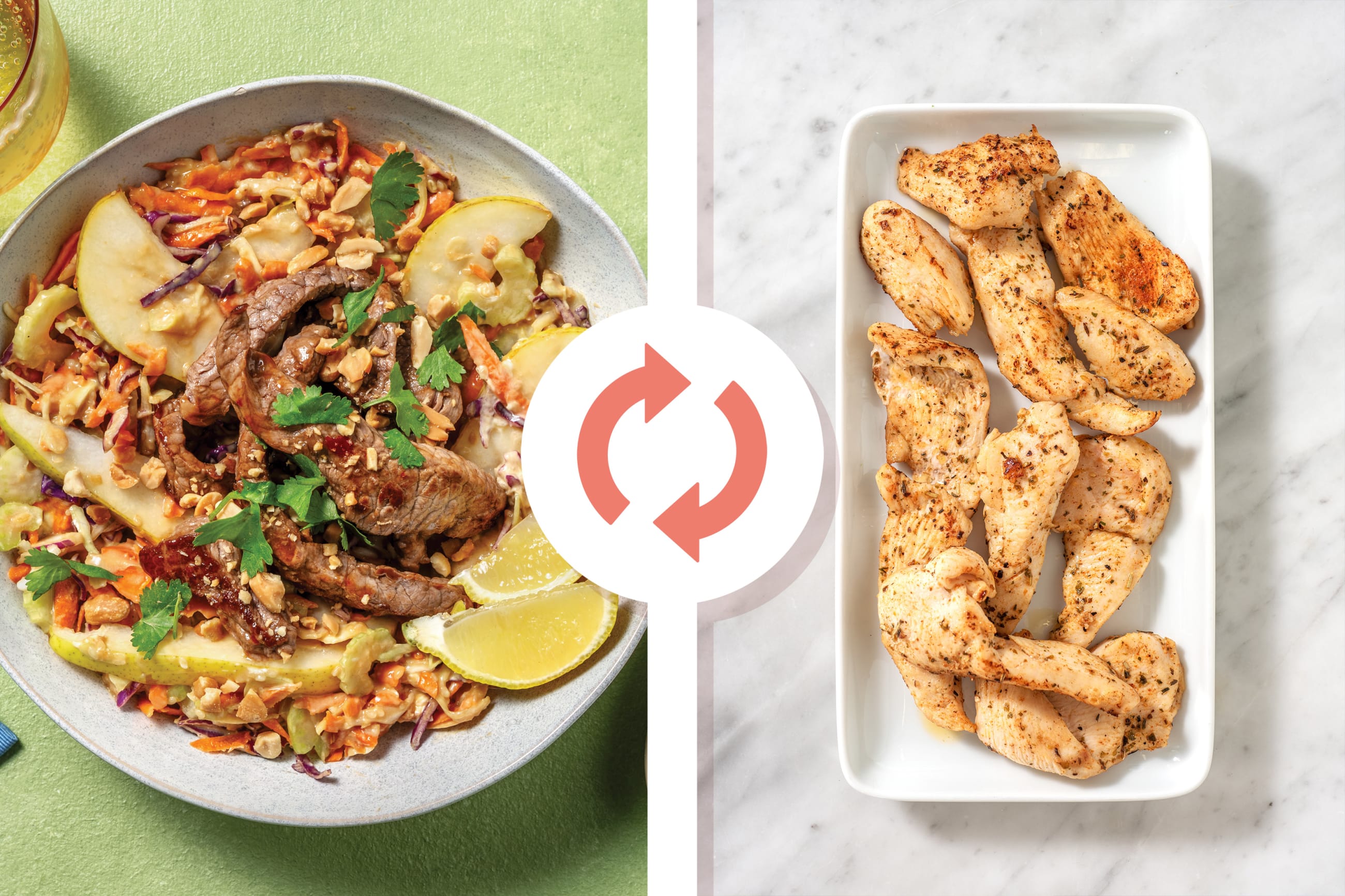 Thai-Style Chicken & Ginger Slaw Bowl Recipe | HelloFresh