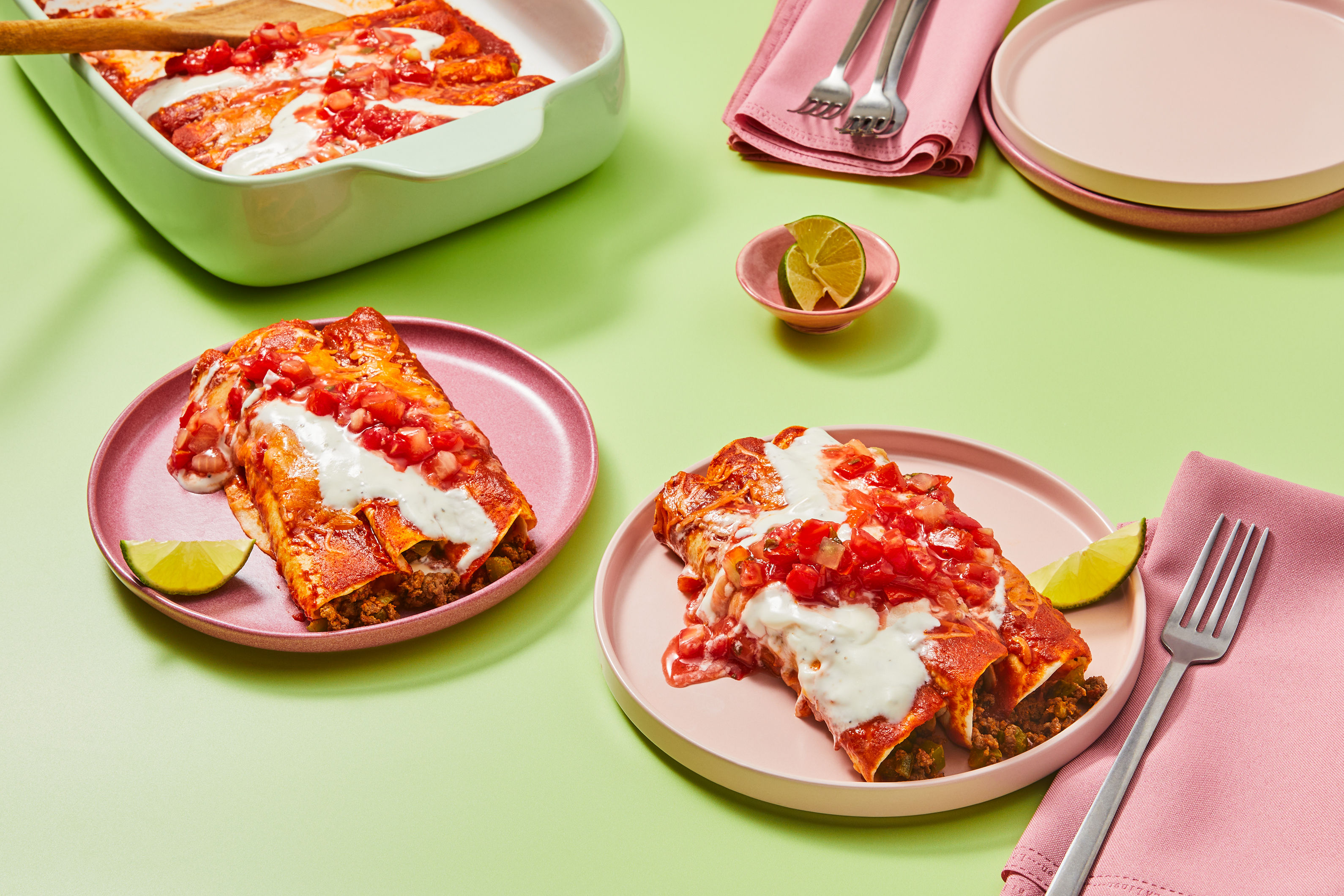 Tex-Mex Beef & Pepper Enchiladas Recipe | HelloFresh