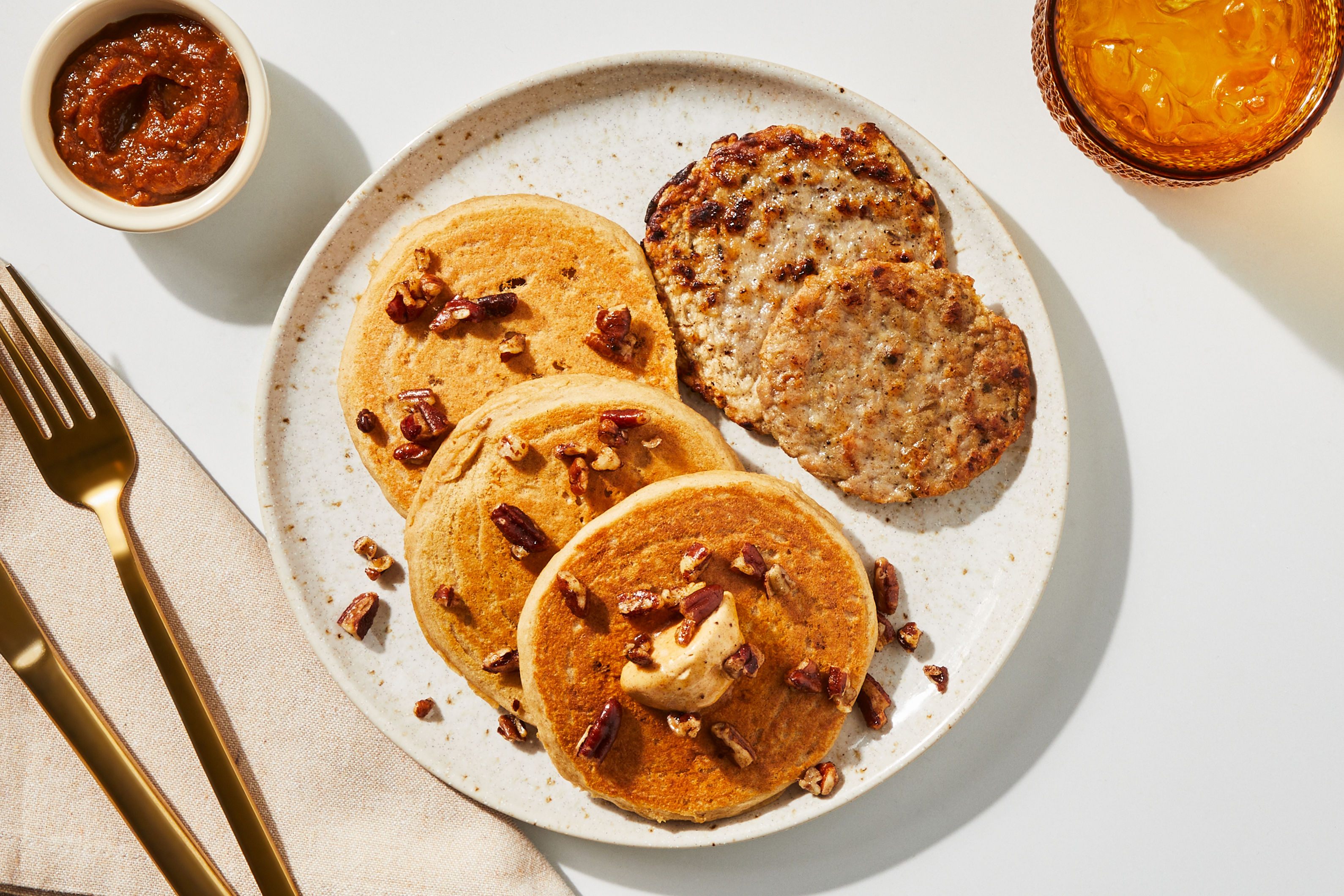 Autumn Spiced Pancakes & Pumpkin Butter Recipe | HelloFresh