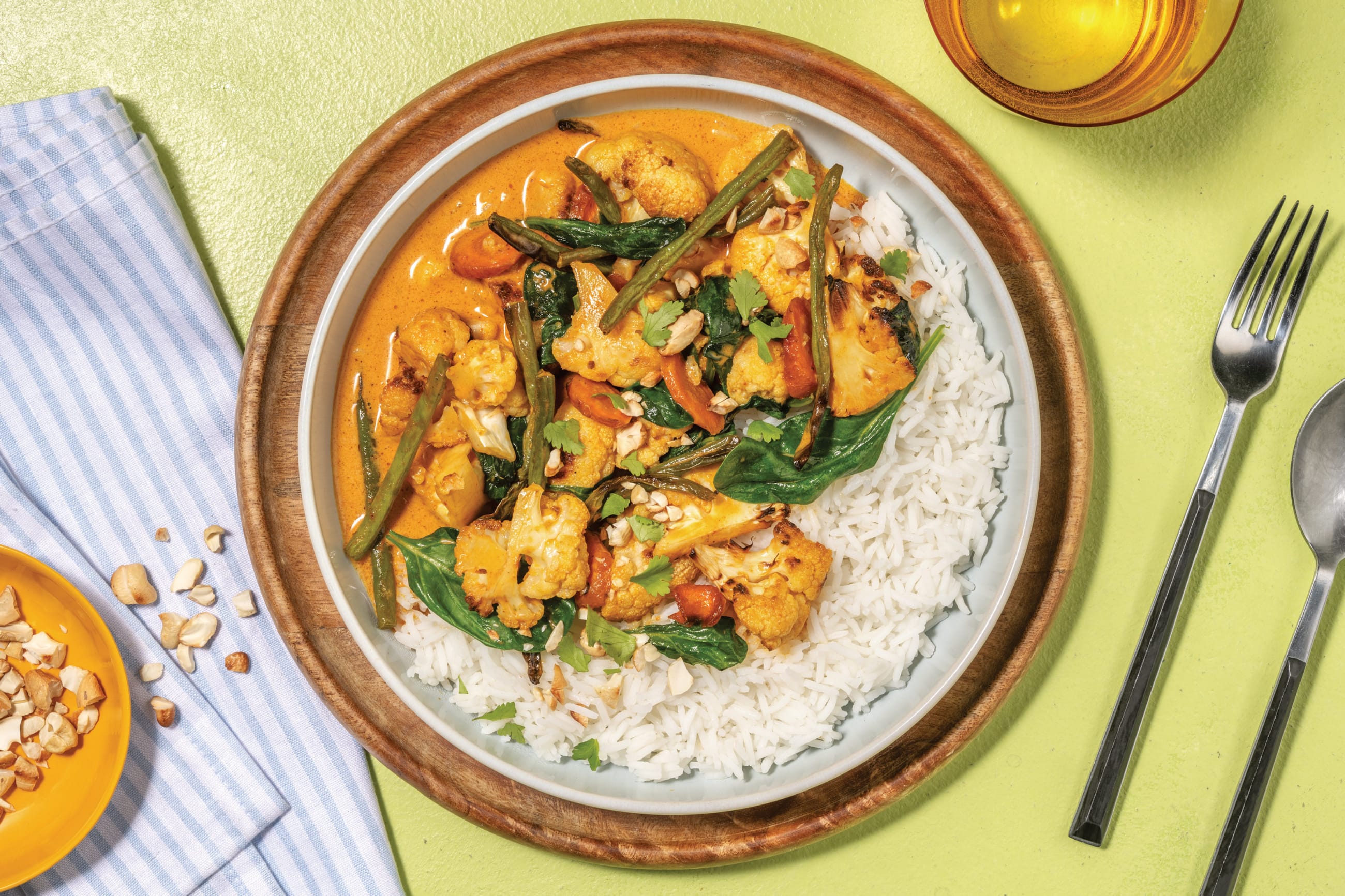 Sri Lankan Roast Veggie Curry & Garlic Rice Recipe | HelloFresh