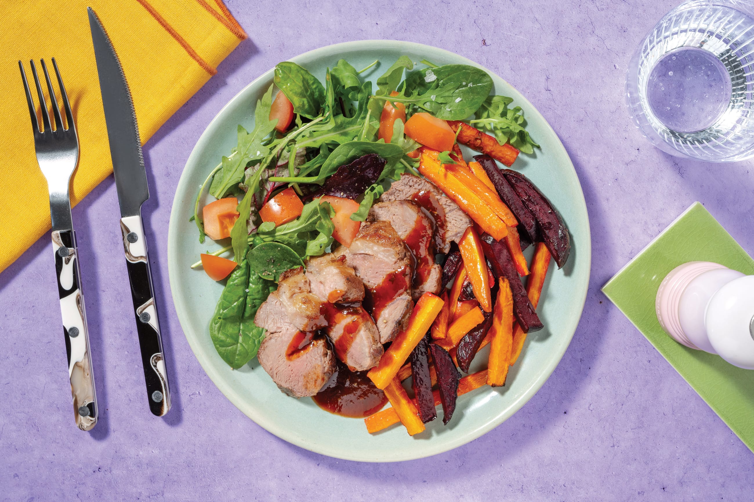 HelloHero: Sticky Glazed Lamb Rump Recipe | HelloFresh