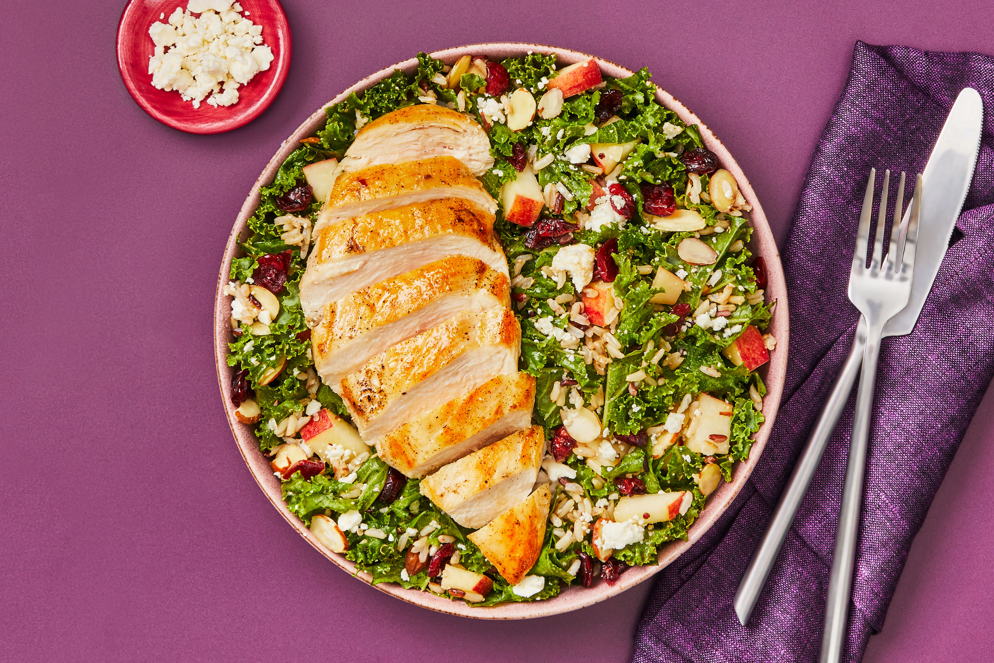 Warm Chicken, Apple & Kale Grain Bowls Recipe | HelloFresh