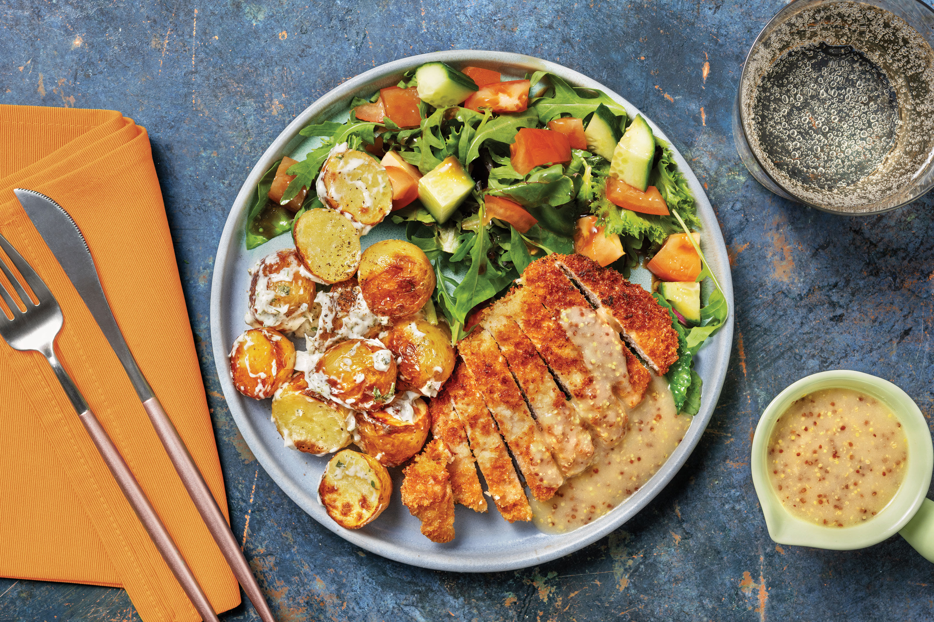 Monster Crunch Pork Schnitzel & Oozy Gravy Recipe | HelloFresh