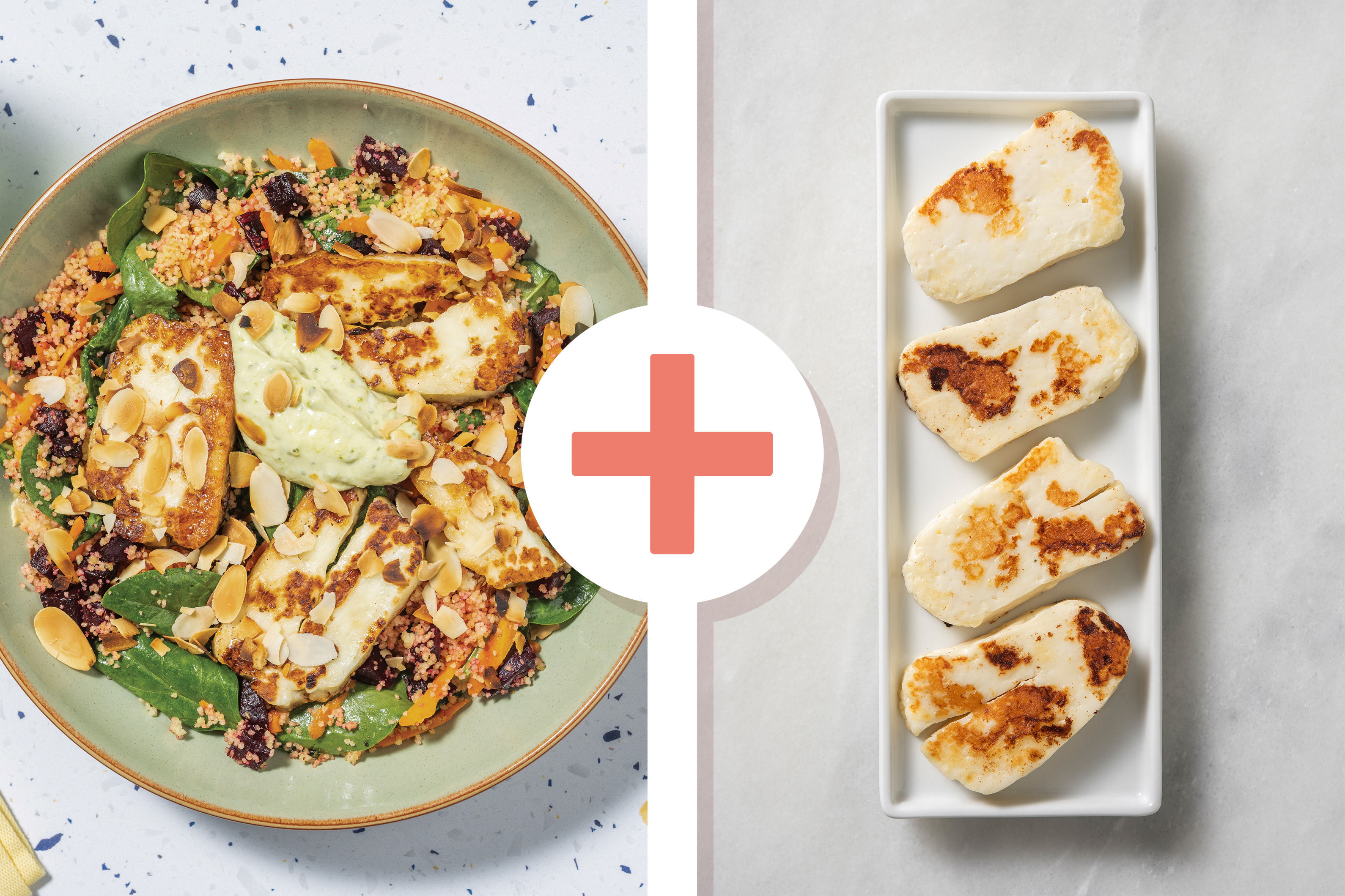 Double Haloumi & Roast Beetroot Couscous Recipe | HelloFresh