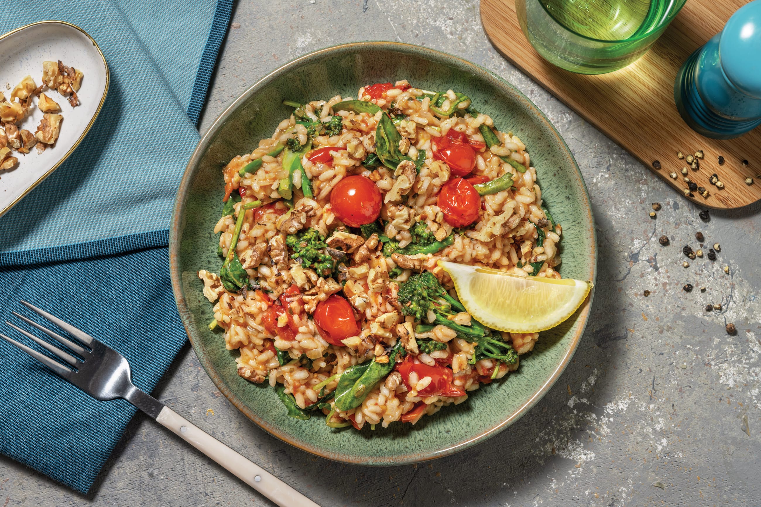 Baked Baby Broccoli, Chicken & Pesto Risotto Recipe | HelloFresh