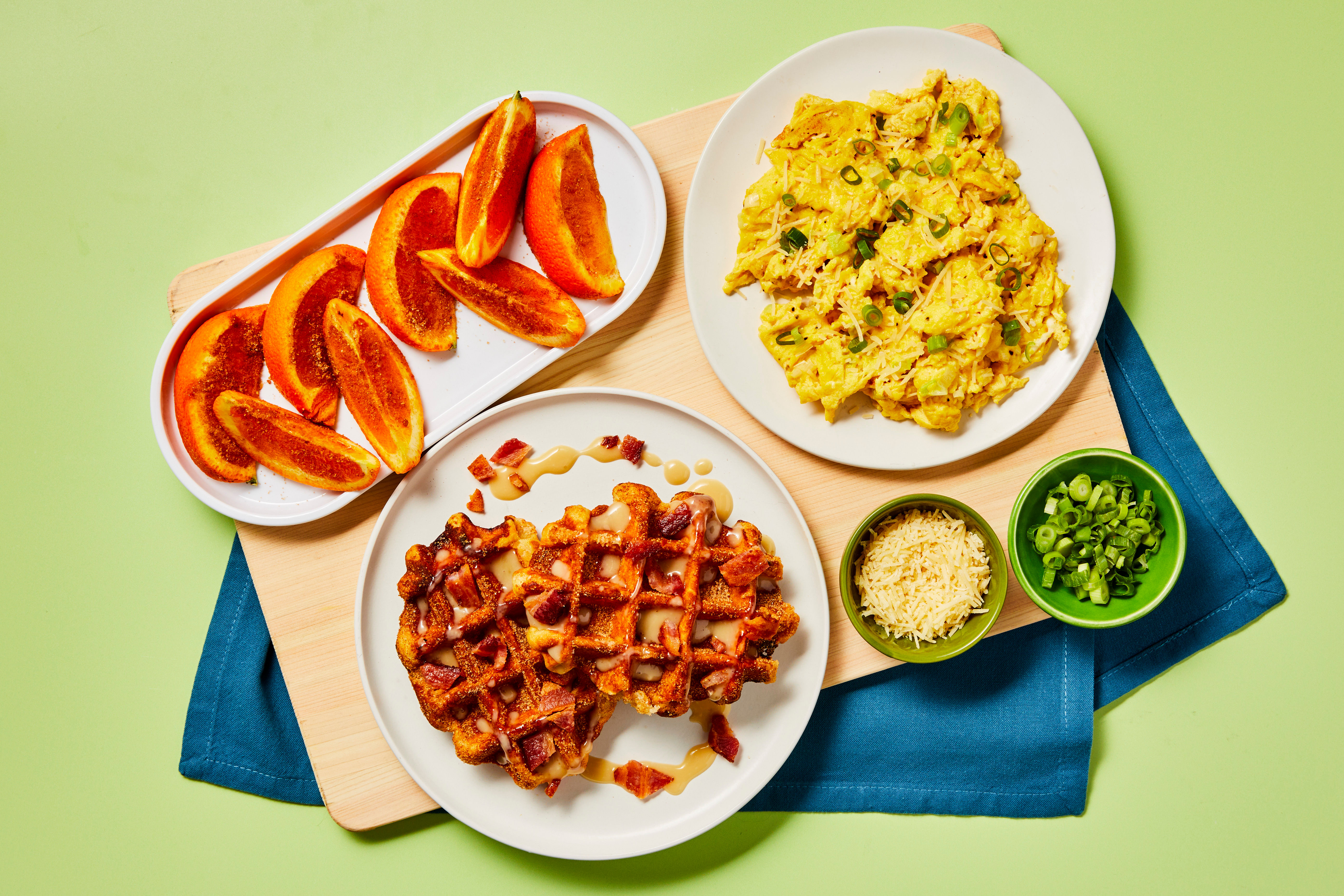Churro Waffle & Bacon Brunch Board Recipe | HelloFresh